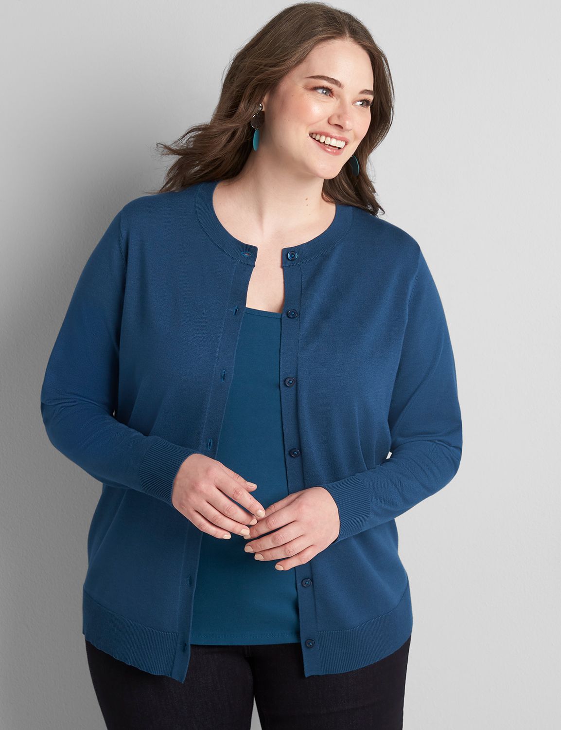 Button-Front Cardigan