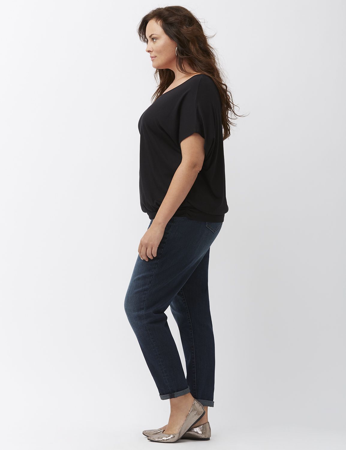 1036808 14/16 Black Keyhole Back Banded Bottom