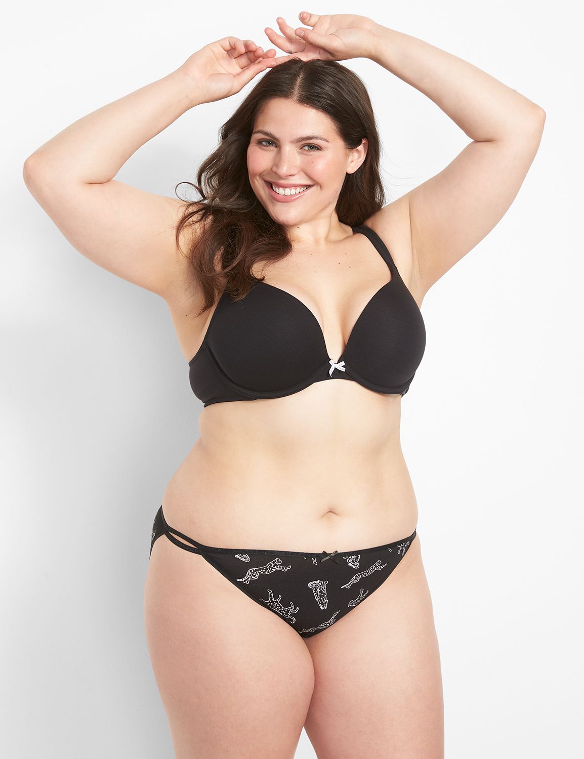 Cotton Double String Bikini-15S 110 | LaneBryant