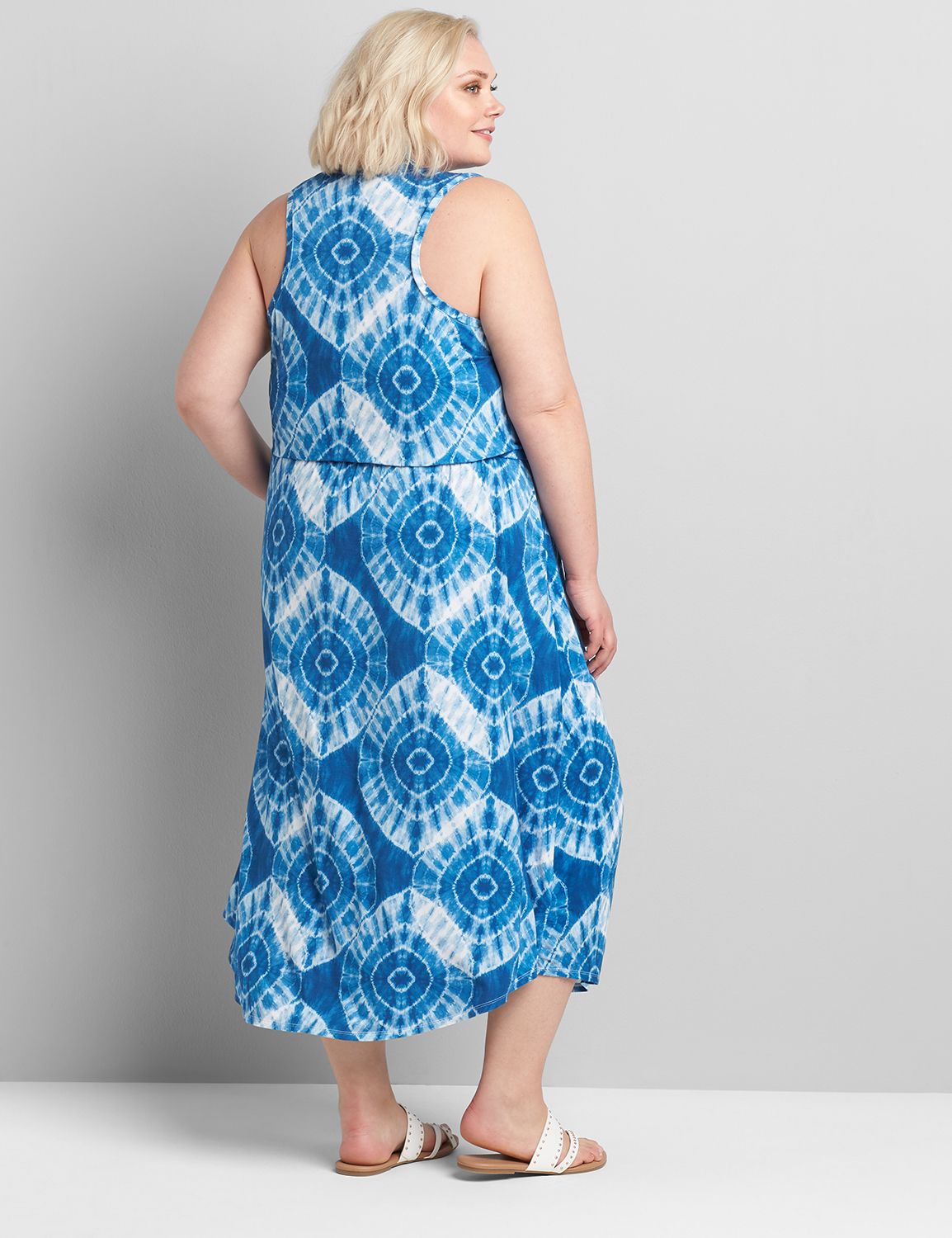 Sleeveless Racerback Midi Dress