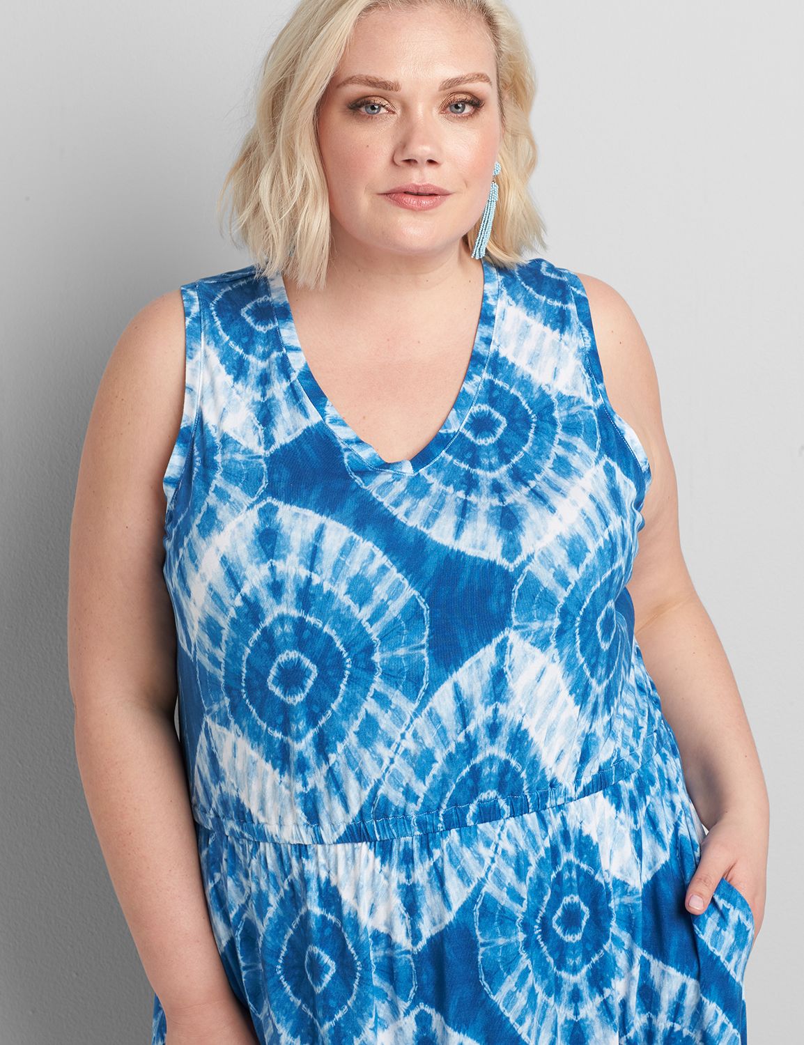 Sleeveless Racerback Midi Dress