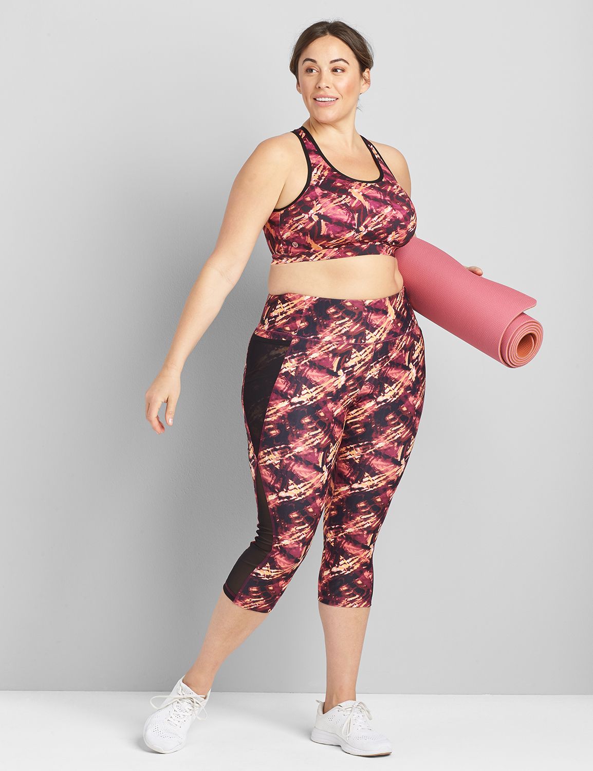 LIVI Wireless Low-Impact Sport Bra With Wicking - Keyhole Racerback ...