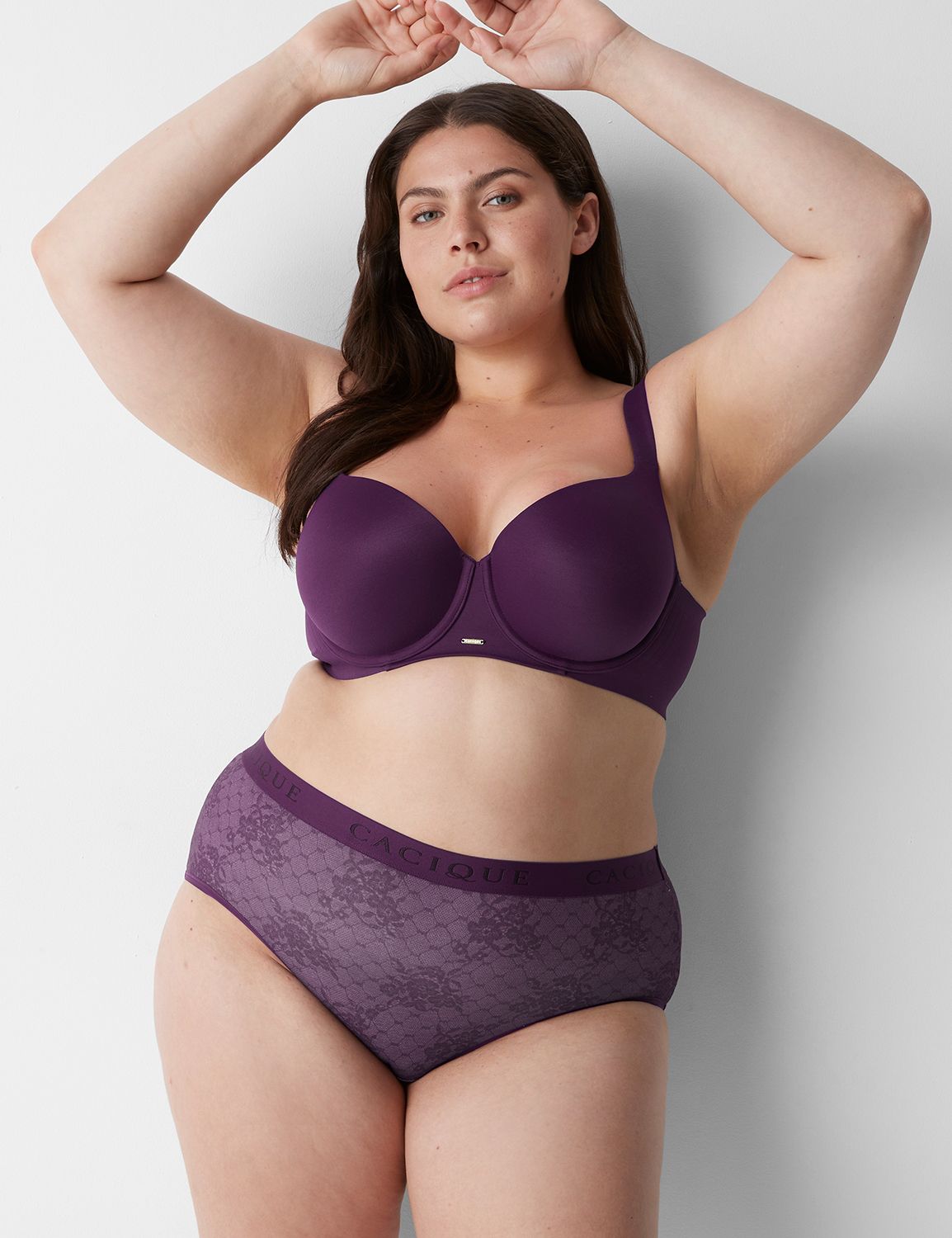 Cotton High Leg Brief Wide Matte Sh | LaneBryant