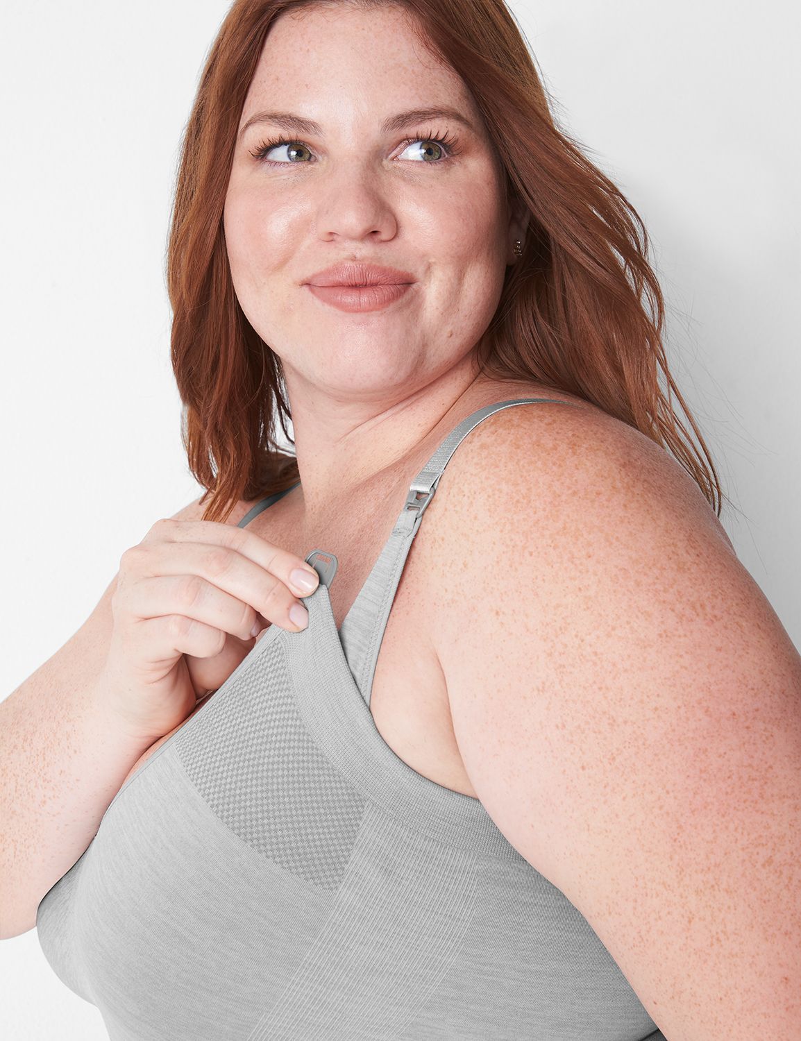 Seamless Ll Nursing Bra Marl 112631 Lanebryant