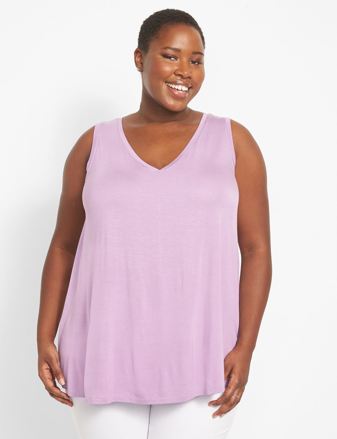 V-Neck Swing Tank | LaneBryant