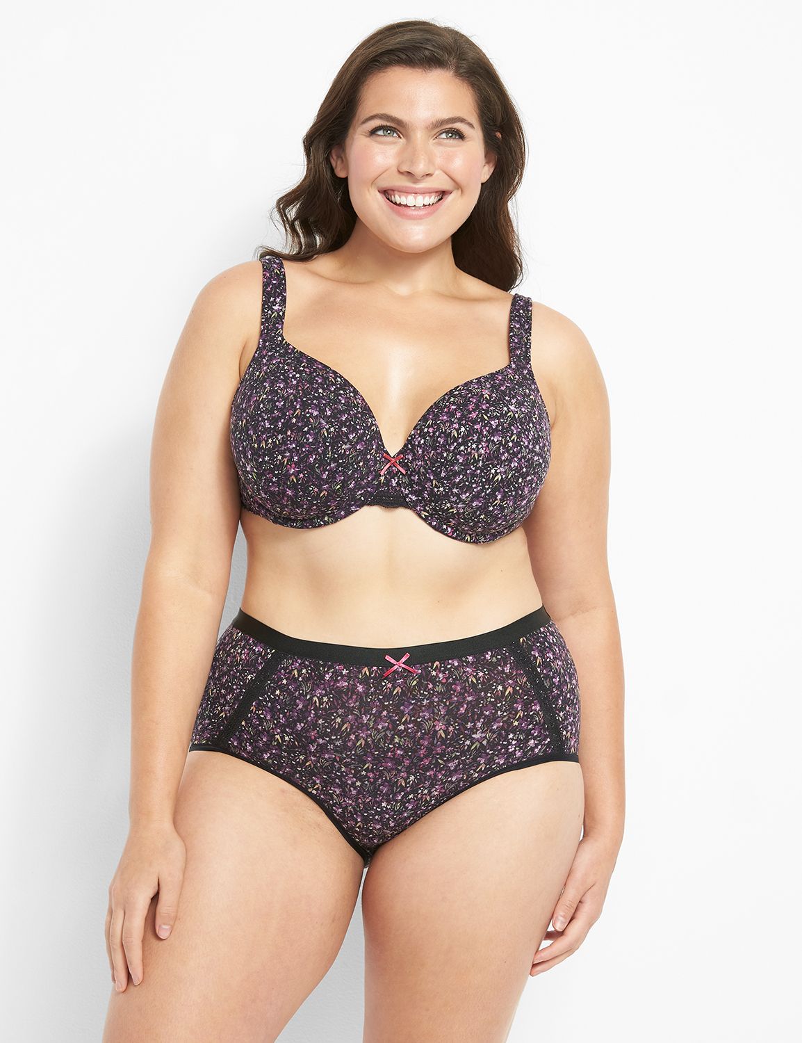 Extra Soft LL Full Coverage - Print 1117514 S:Belle Fleurs_Tapshoe__CT21400:44DD | LaneBryant