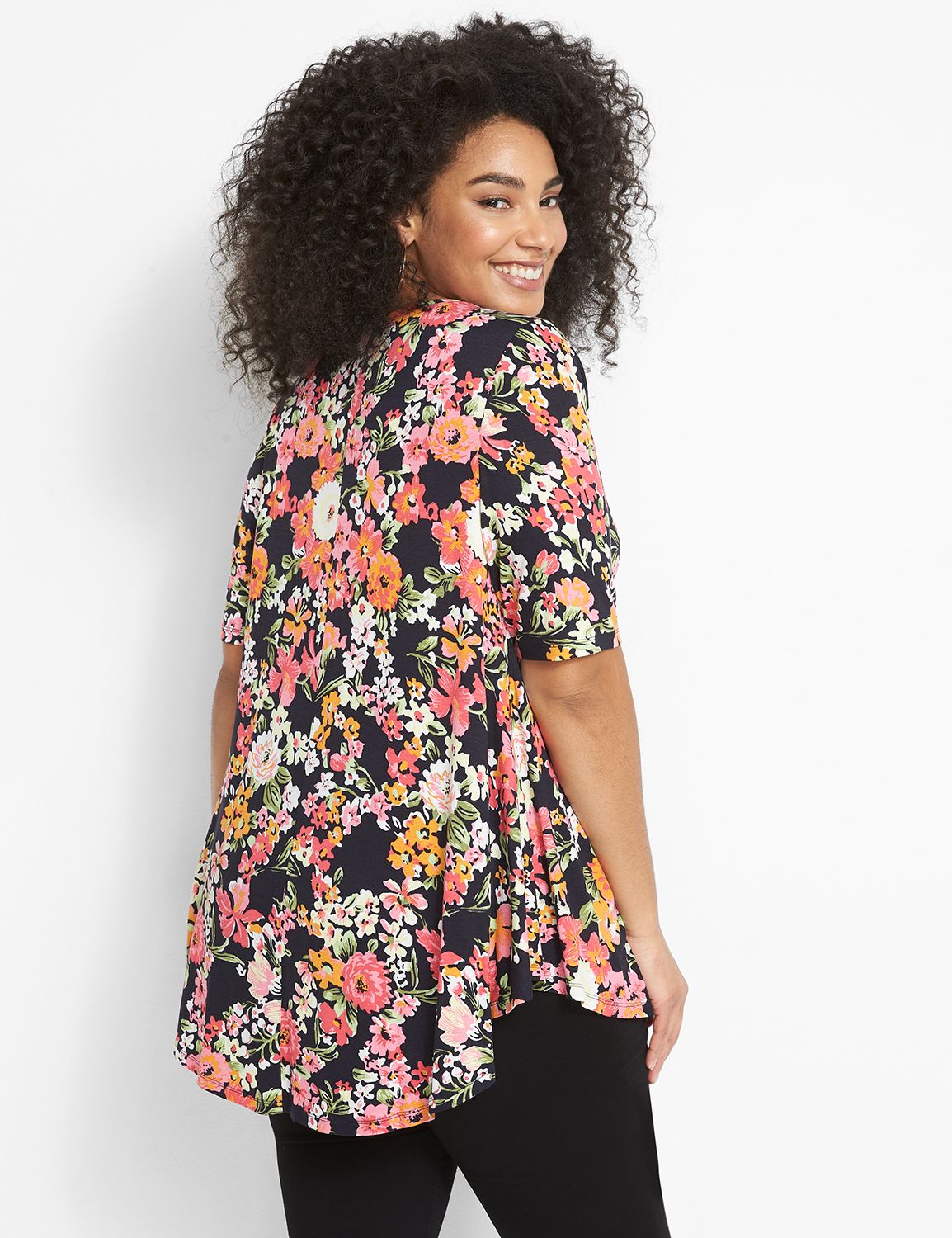 Perfect Sleeve V Neck Drapey Tunic | LaneBryant