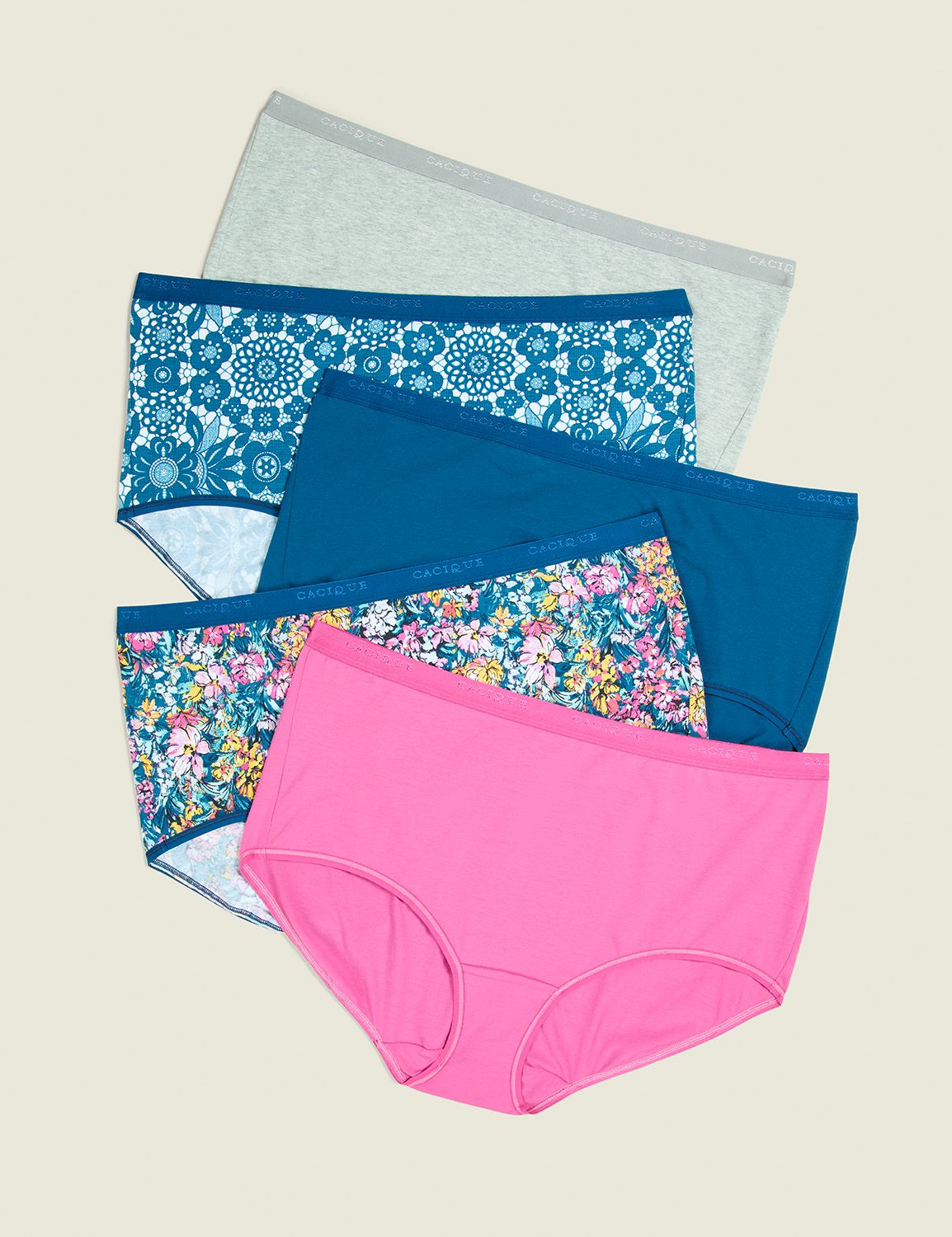 PANTY PACK Cotton Full Briefs Tailo | LaneBryant