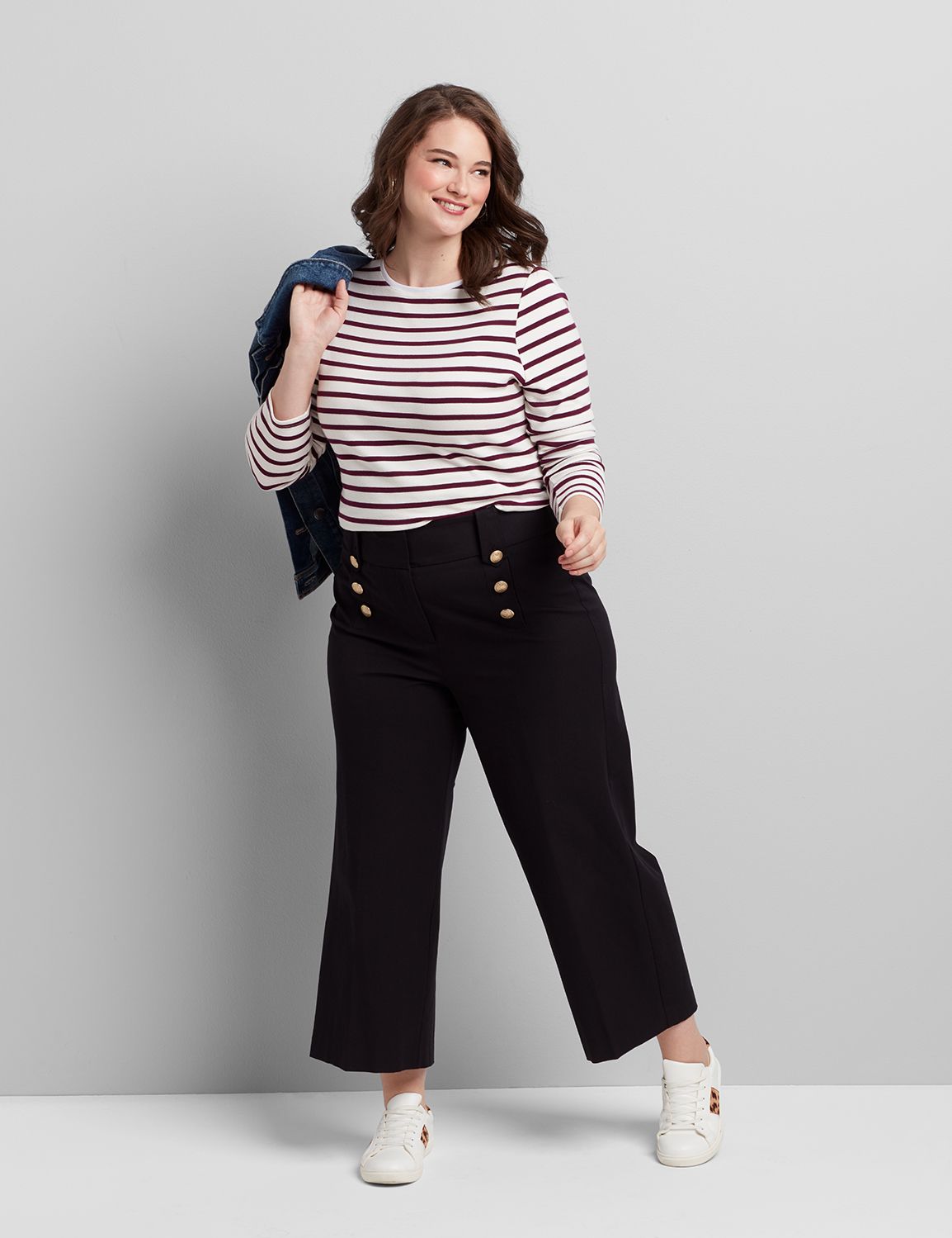 High-Rise Sailor Ankle Pant