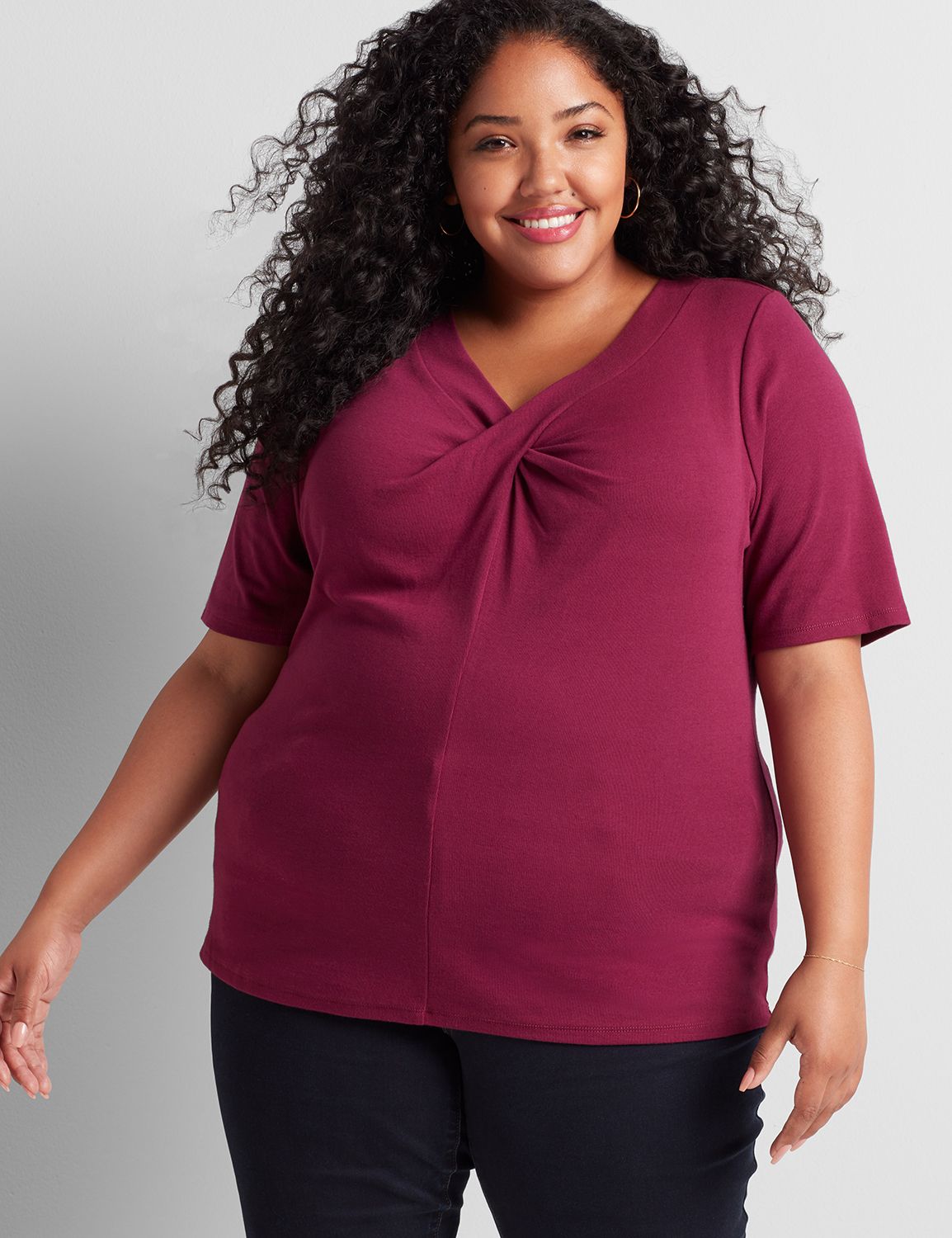 Perfect Sleeve Crossover Tee