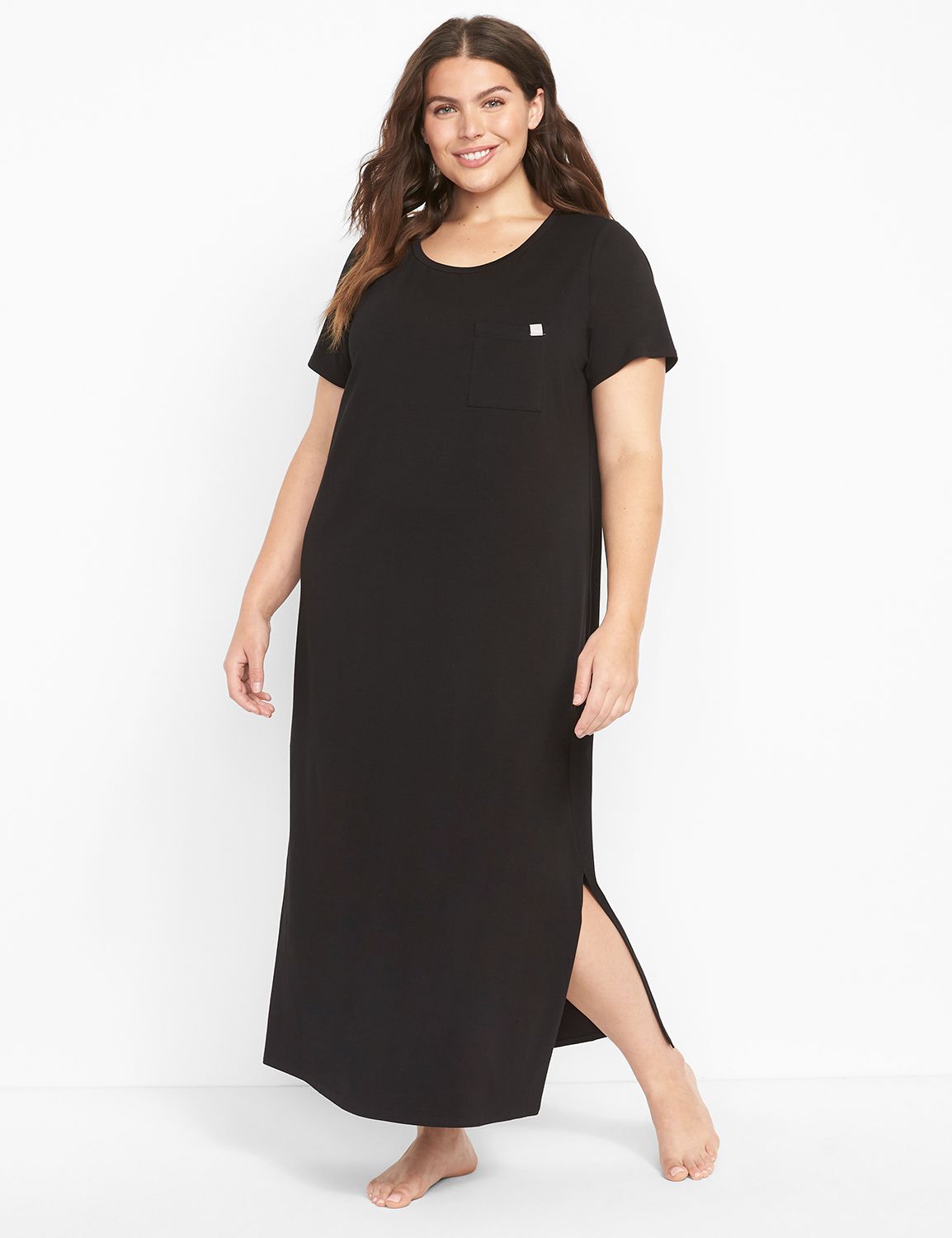 Comfy Cotton Maxi Sleepshirt | LaneBryant