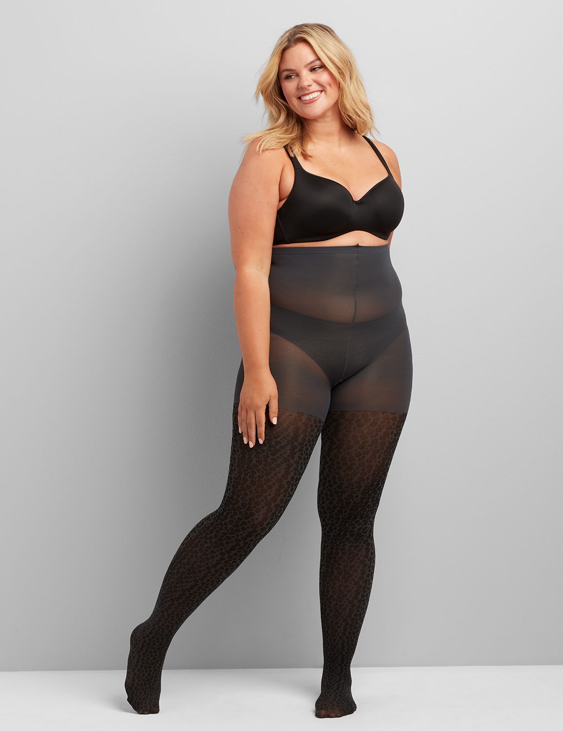 Smoothing Tights Animal Print Lanebryant