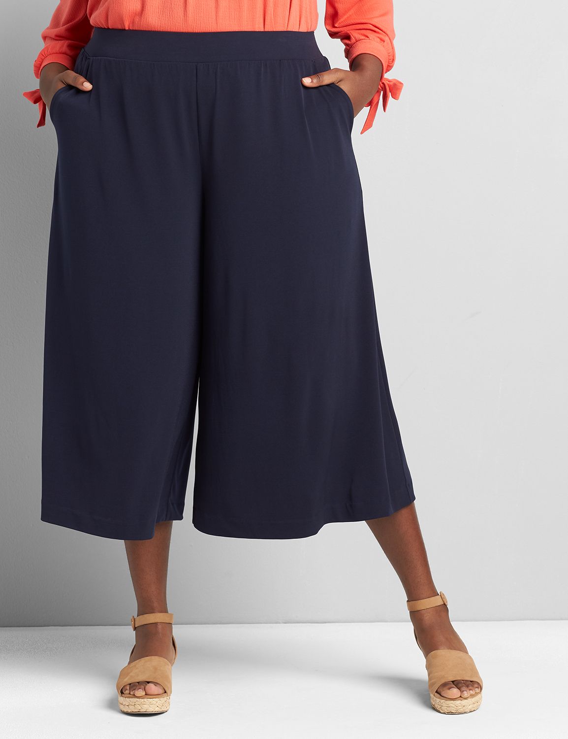 Knit Kit Pull-On Wide Leg Capri