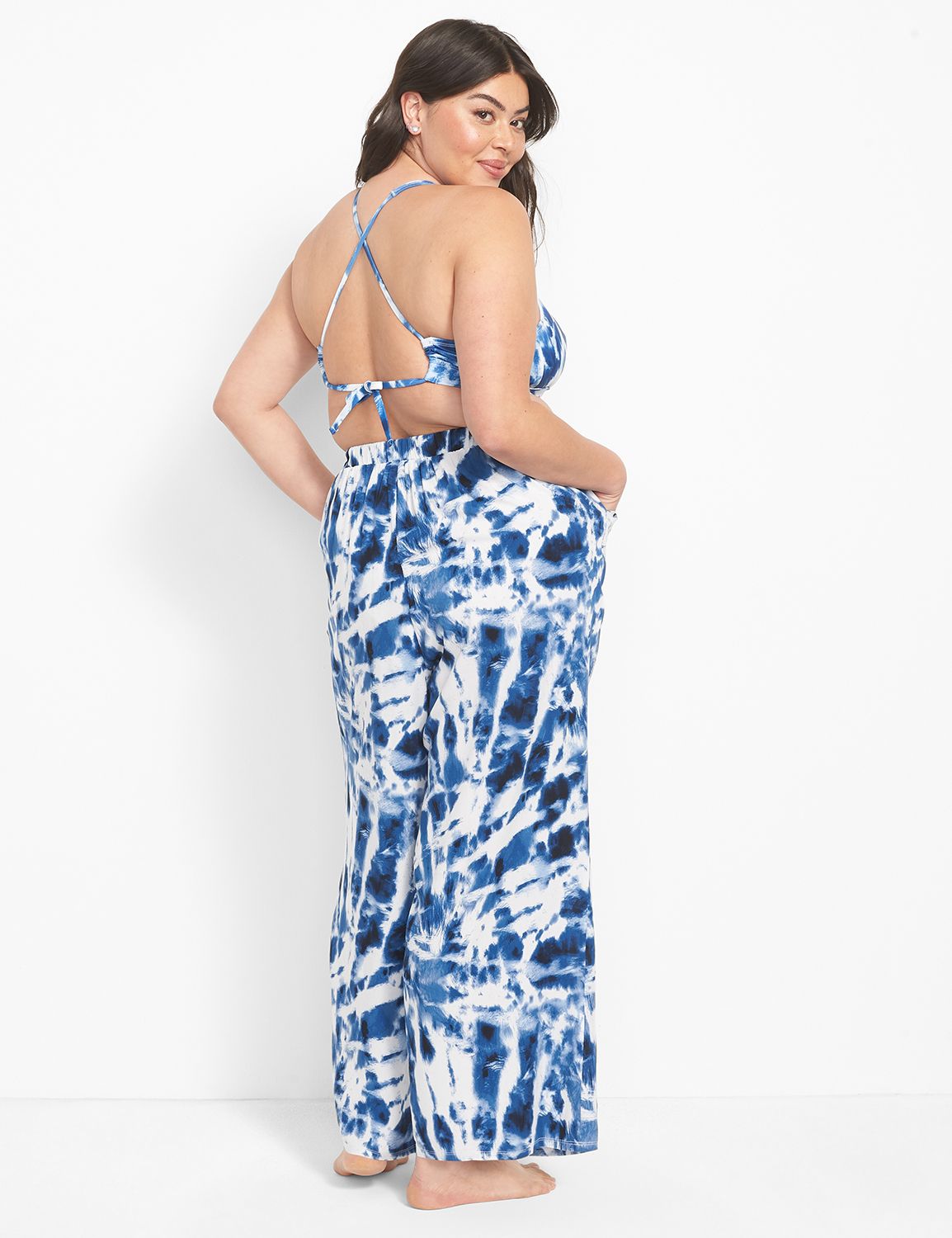 Wide Leg Cover-Up Pant | LaneBryant