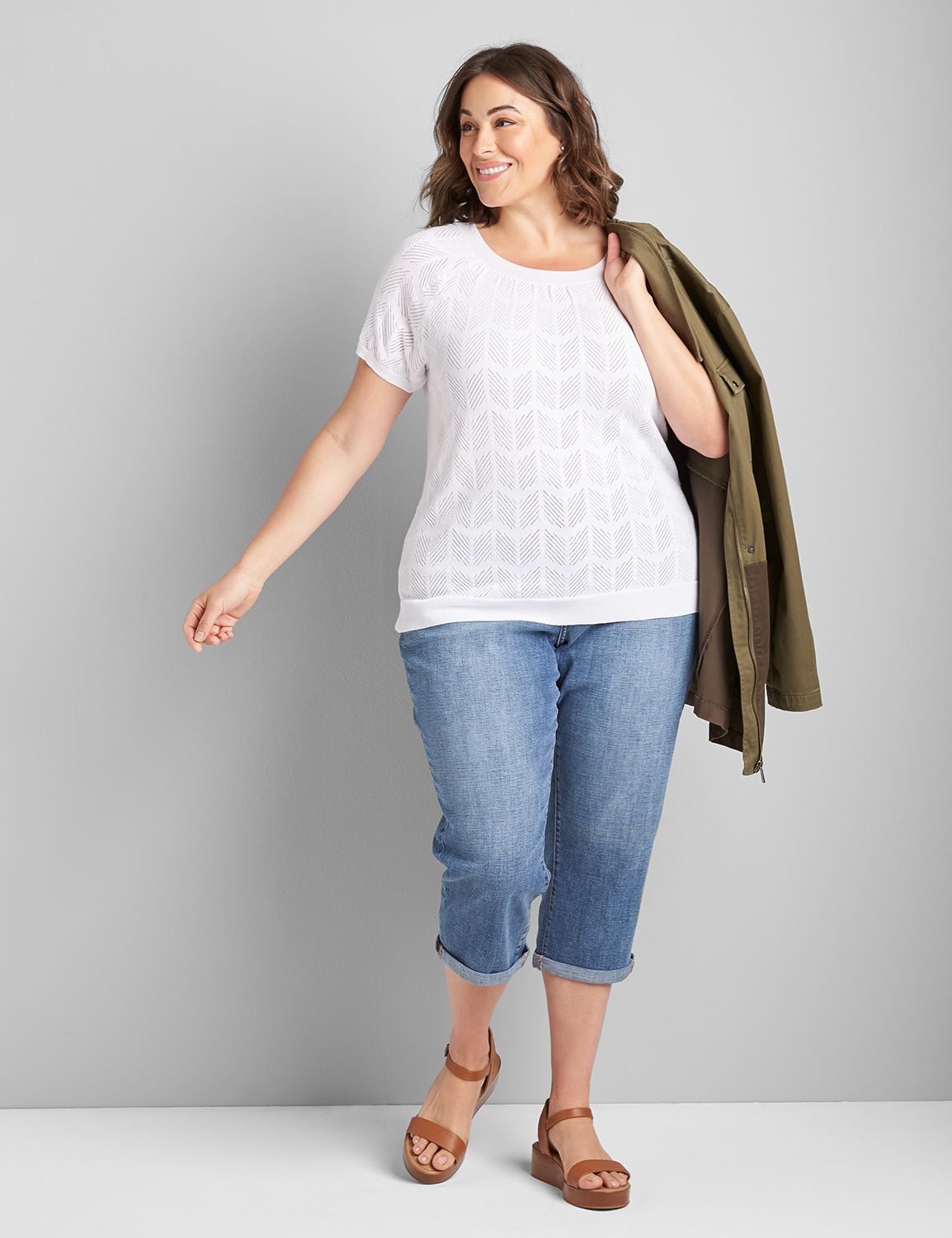 Signature Fit Boyfriend Capri Jean - Medium Wash