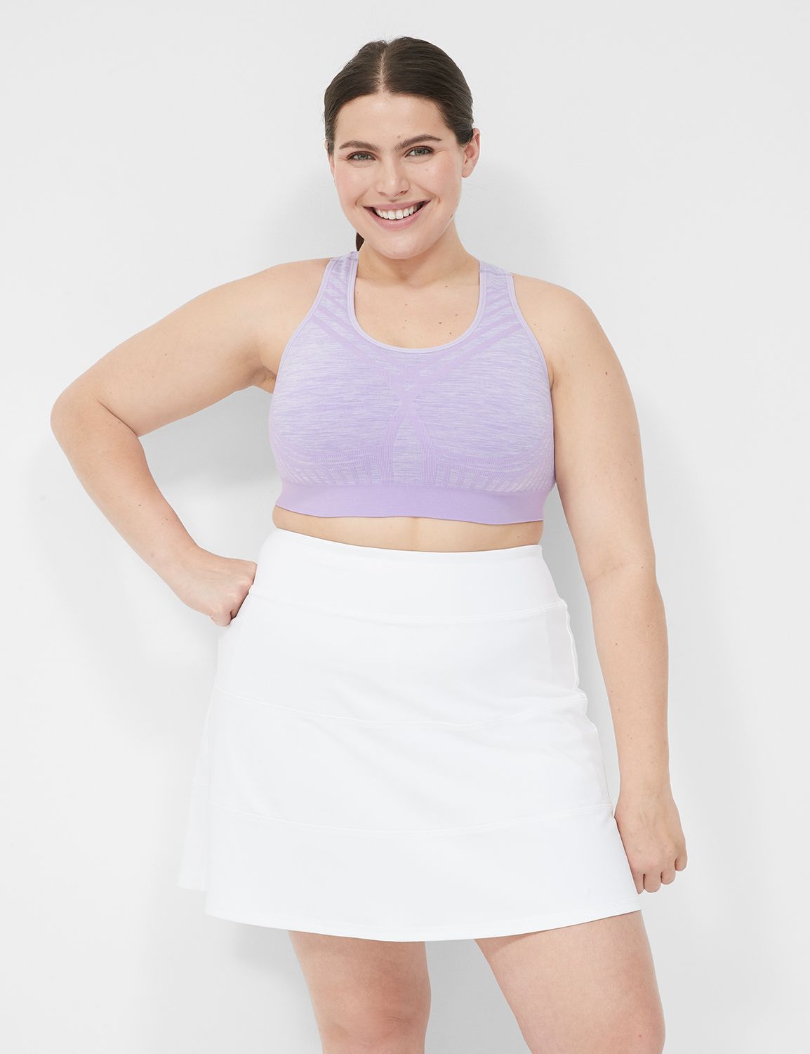 LIVI Wireless Medium-Impact Seamless Sports Bra | LaneBryant