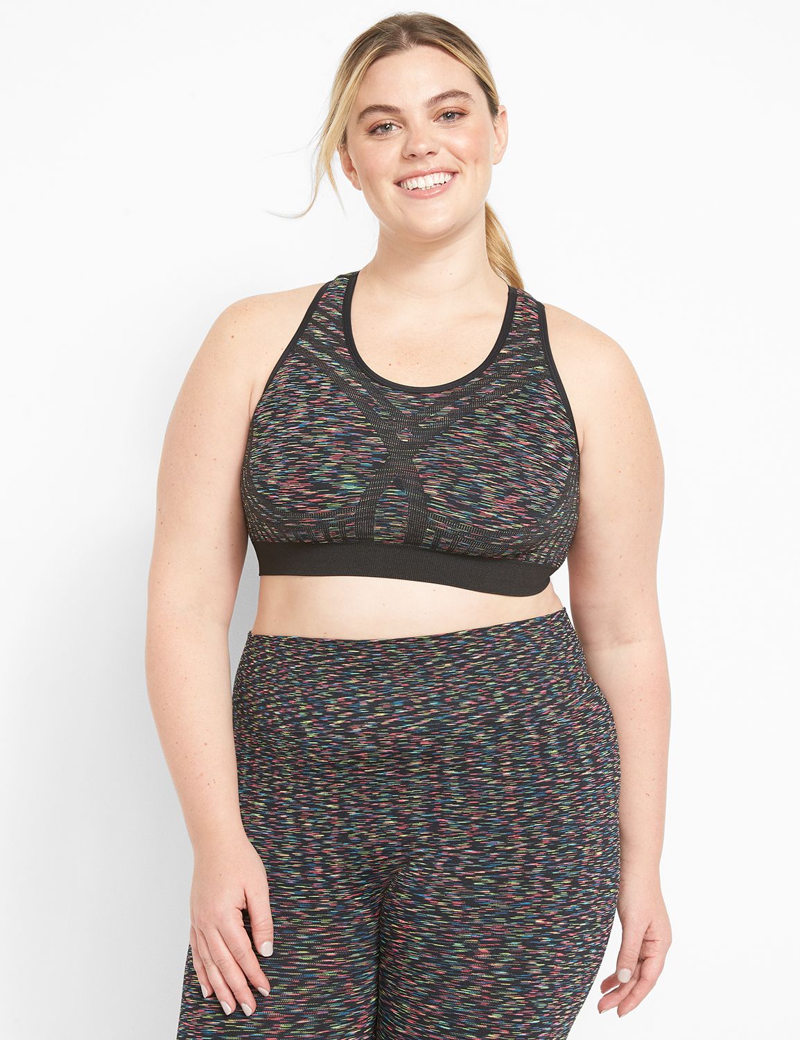 LIVI Wireless Medium-Impact Seamless Sports Bra | LaneBryant