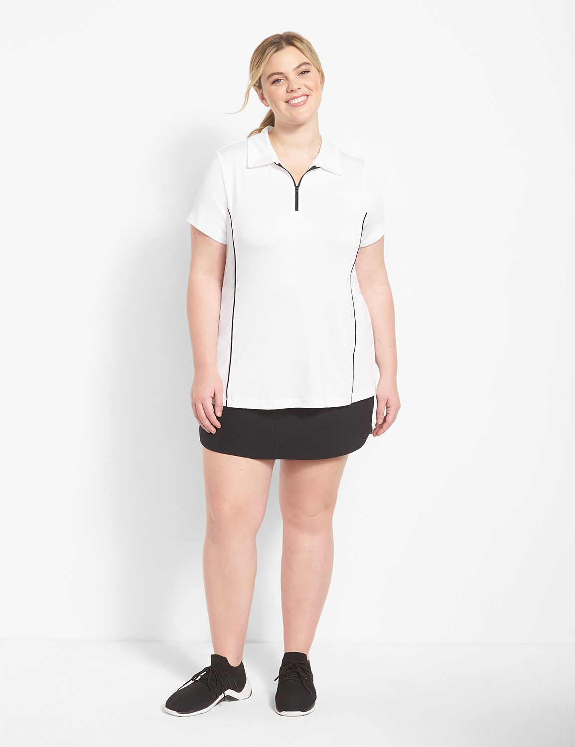 Cotton Span Drawstring Waist Black