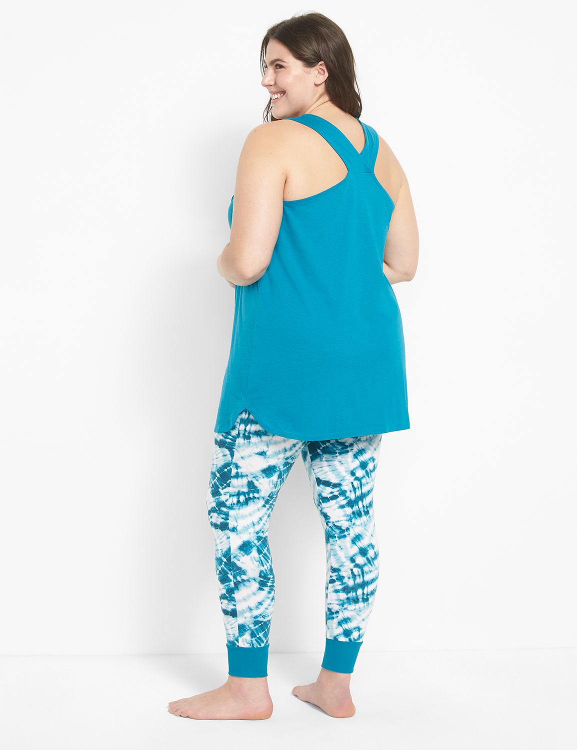 Racerback Tunic Legging PJ Set 1124 | LaneBryant