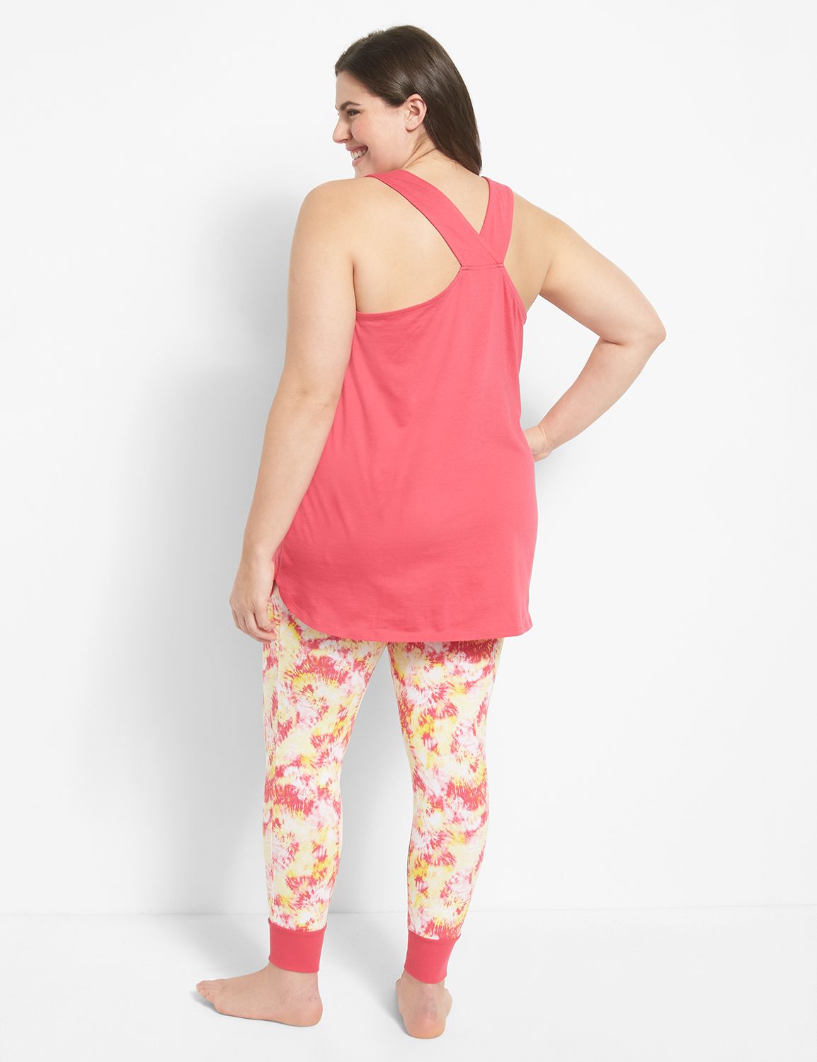 Racerback Tunic Legging PJ Set 1124 | LaneBryant