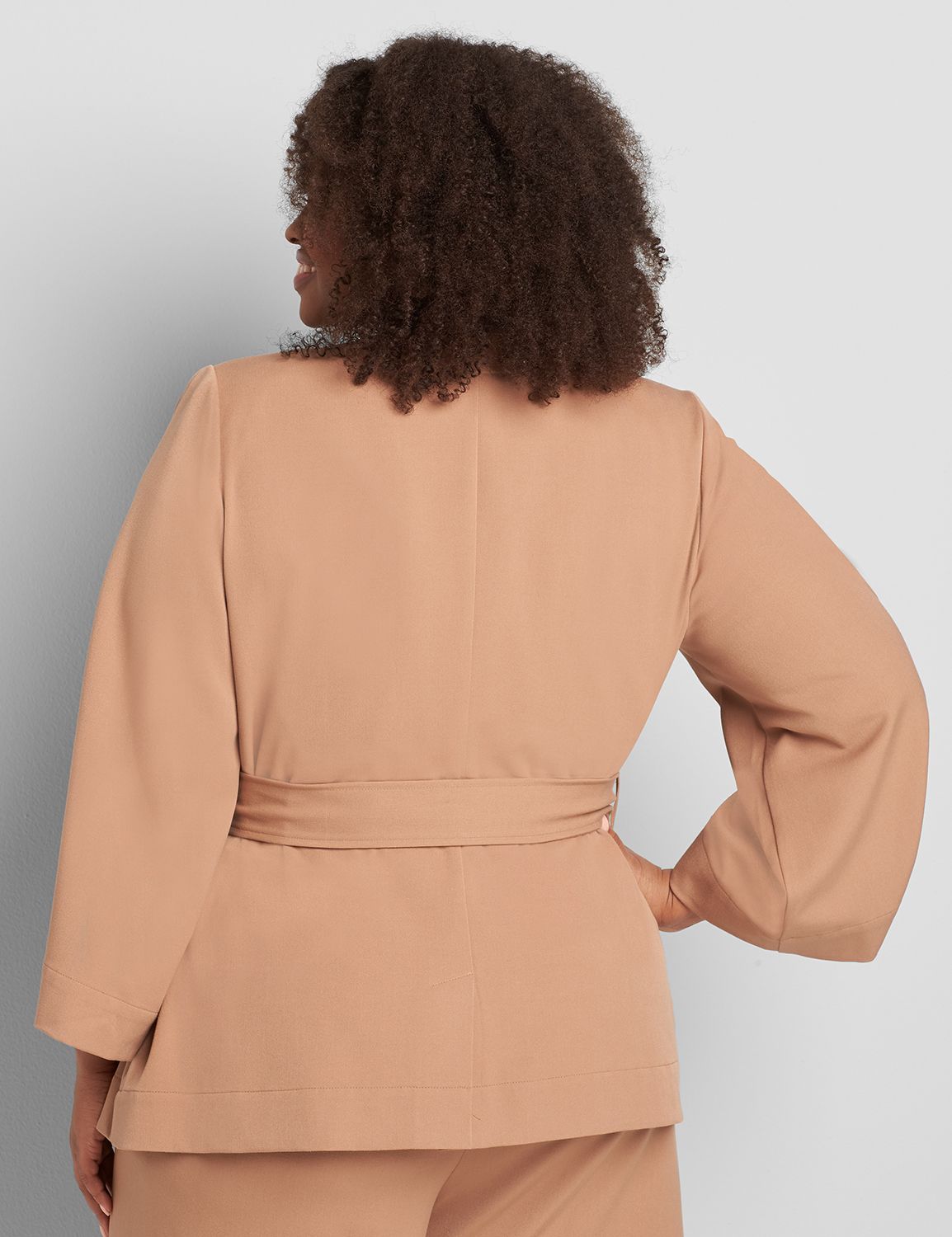 1120151 Belted Structured Jacket