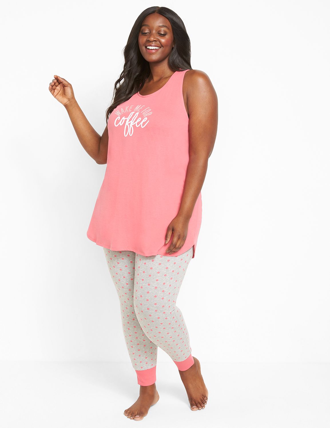 Racerback Tunic & Legging PJ Set | LaneBryant