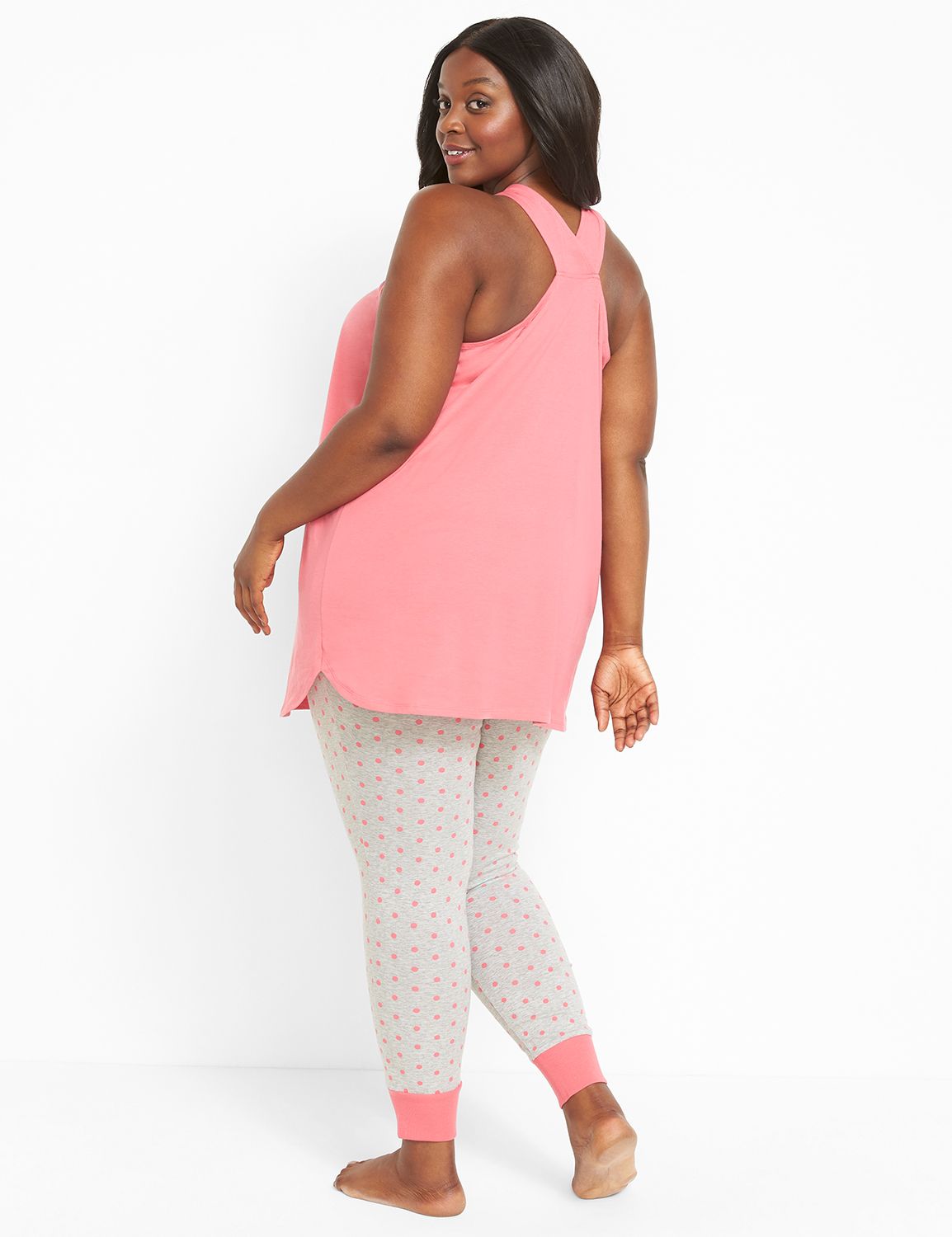 Racerback Tunic & Legging PJ Set | LaneBryant