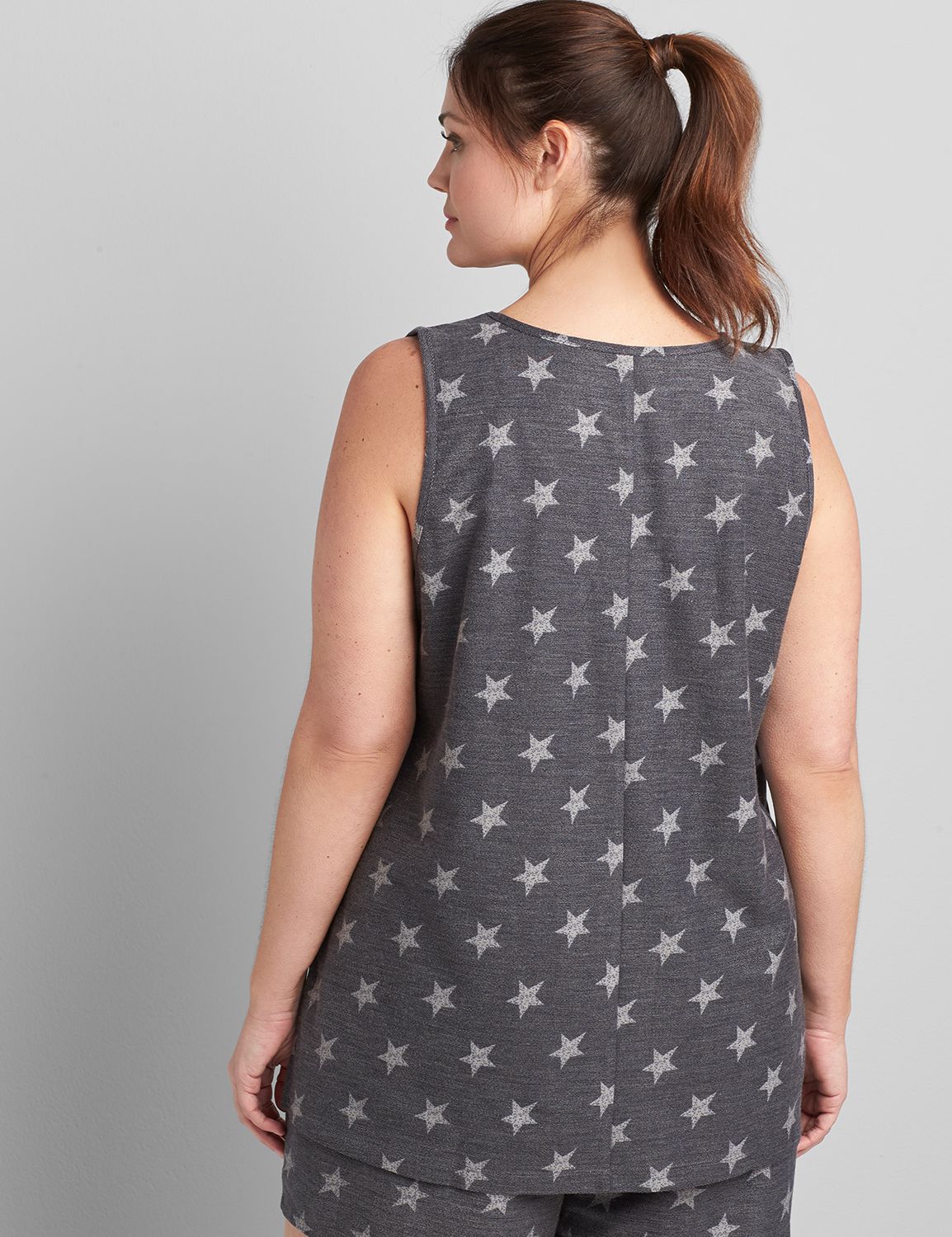 LIVI French Terry Star Graphic Tank