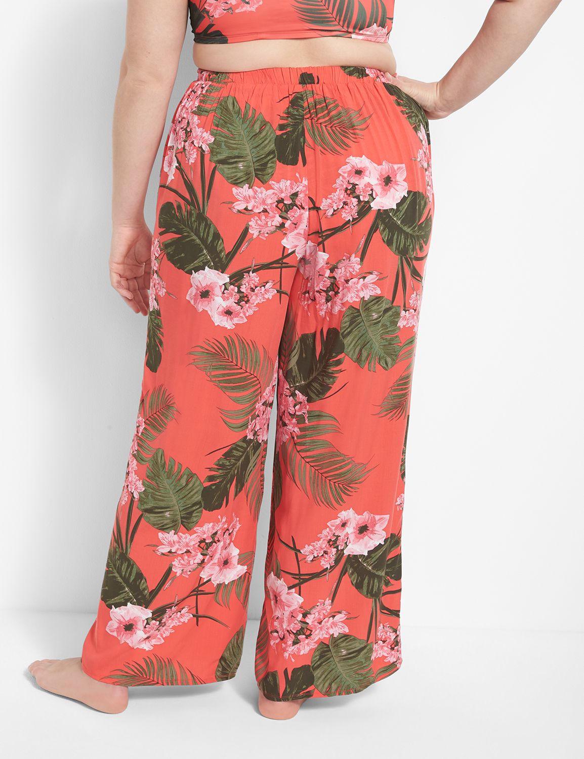 Wide Leg Cover-Up Pant | LaneBryant