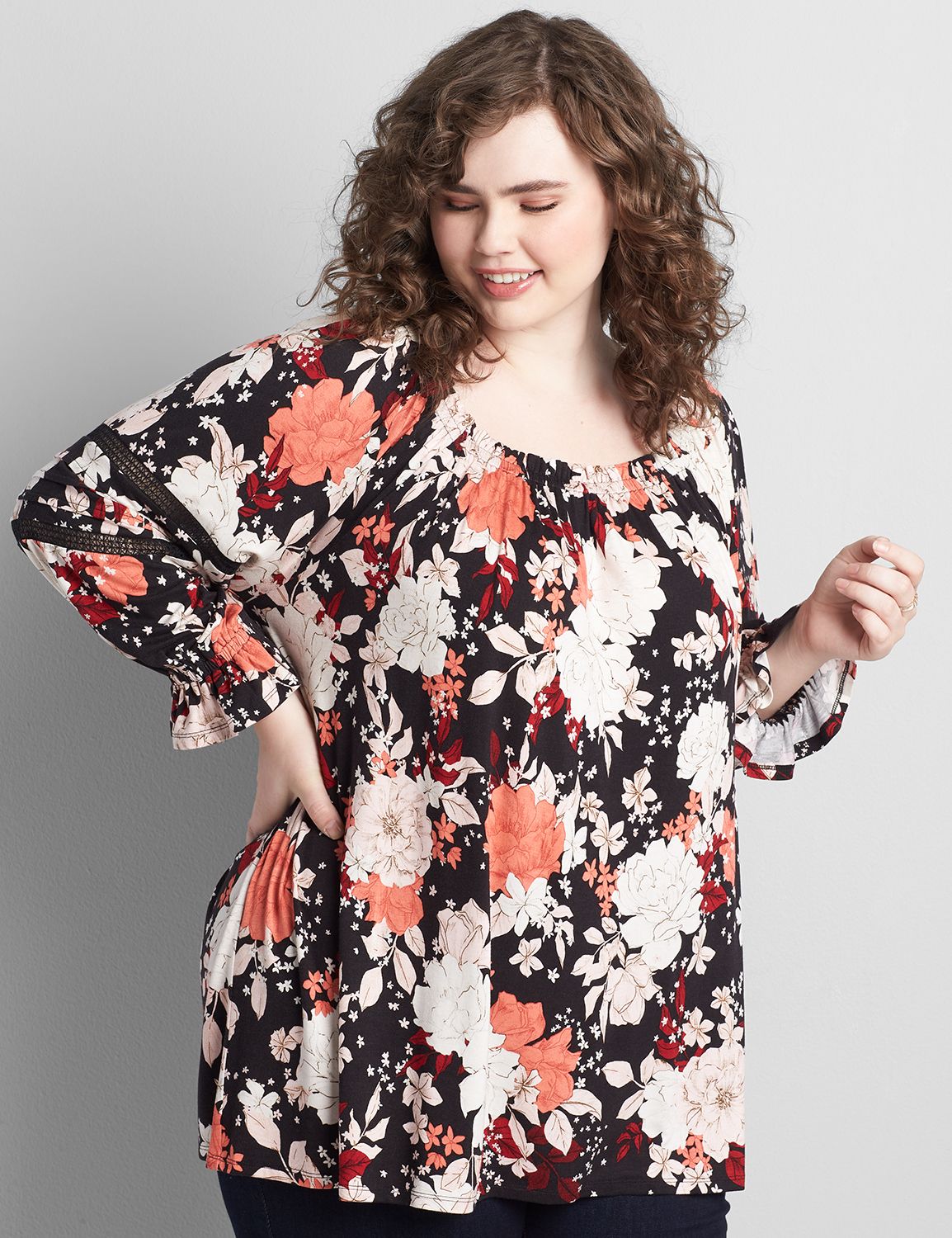 Convertible-Neckline Swing Top