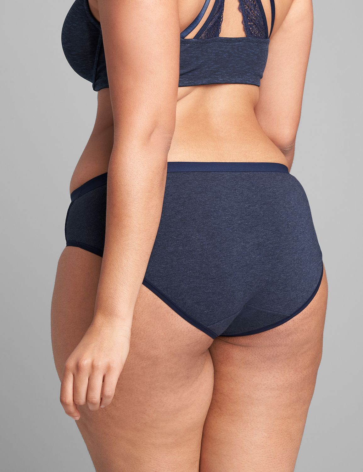 Cotton Hipster Panty With Lace Trim Lanebryant