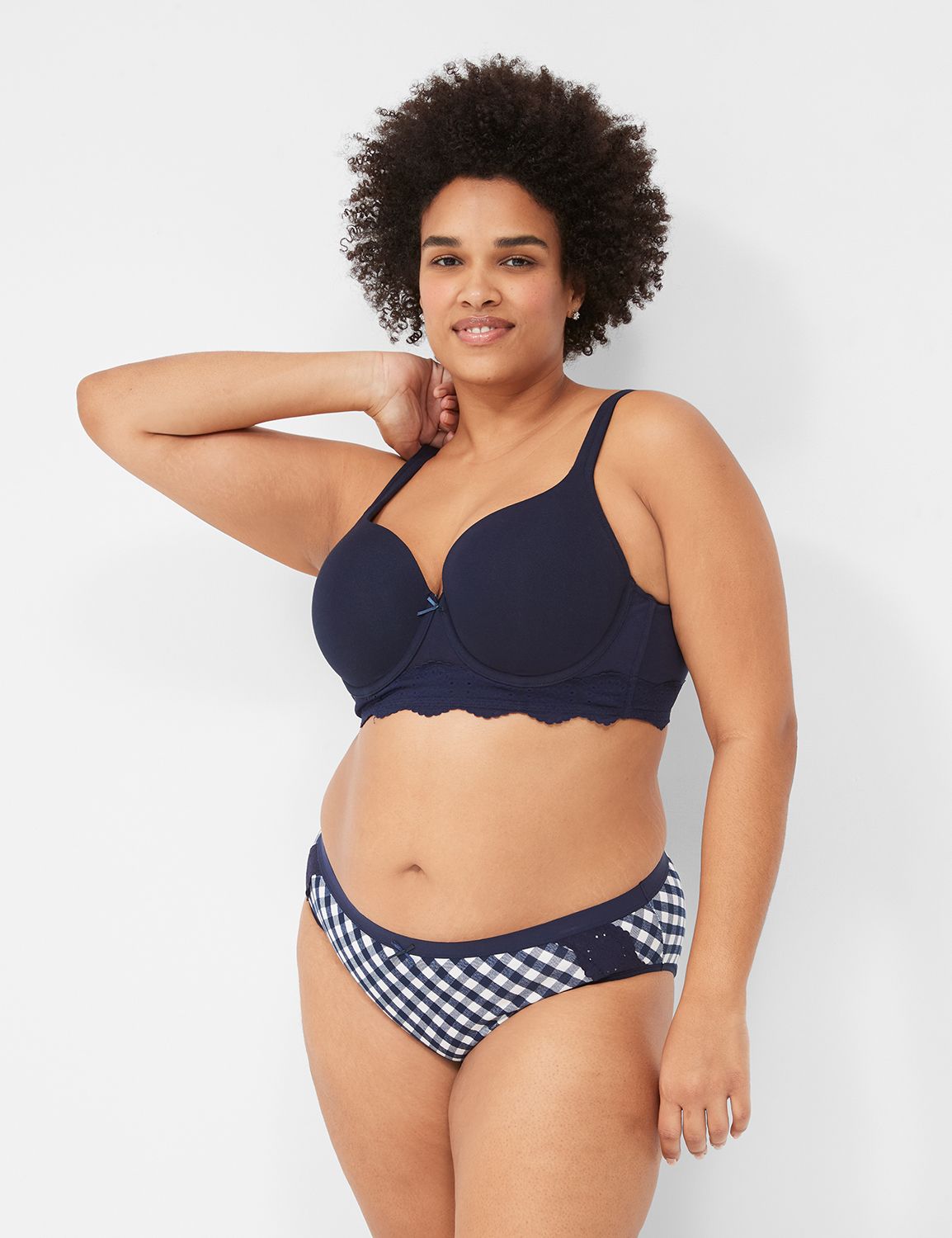 Cotton Hipster Panty With Lace Trim Lanebryant