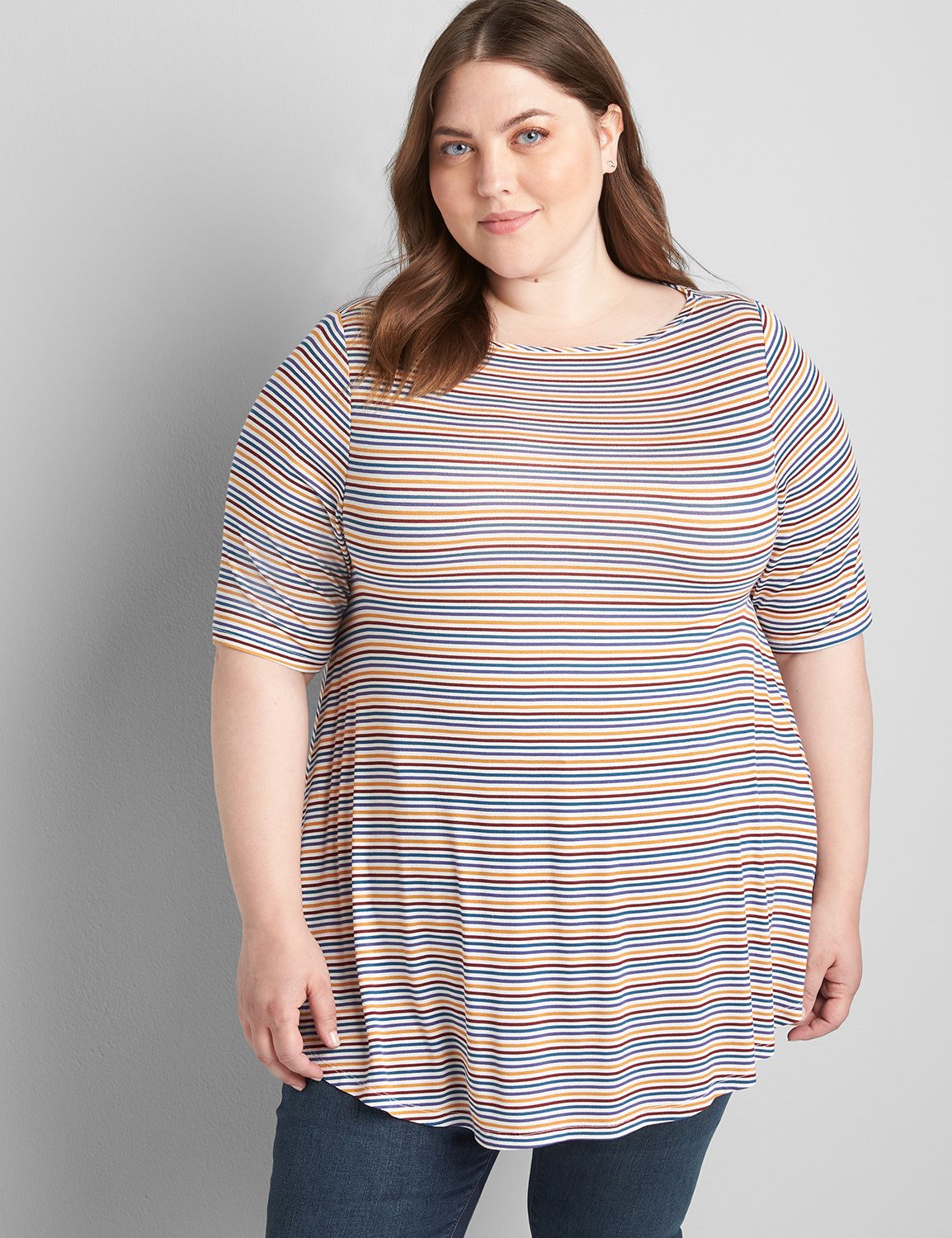 Perfect Sleeve Boatneck Max Swing Tunic