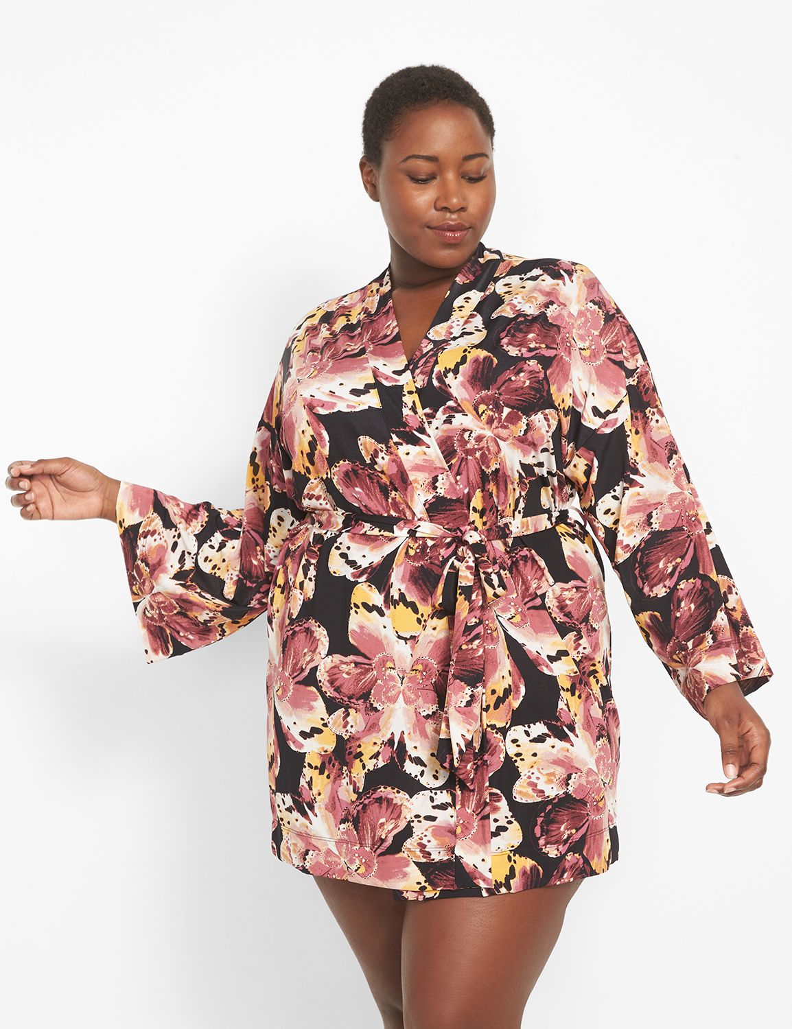 Tropical Micro robe 1126235 | LaneBryant