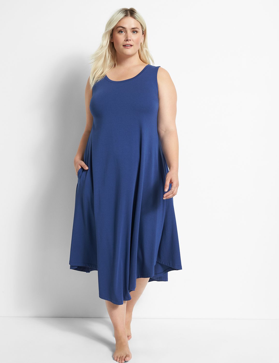 Sleeveless Trapeze Maxi Sleepshirt | LaneBryant
