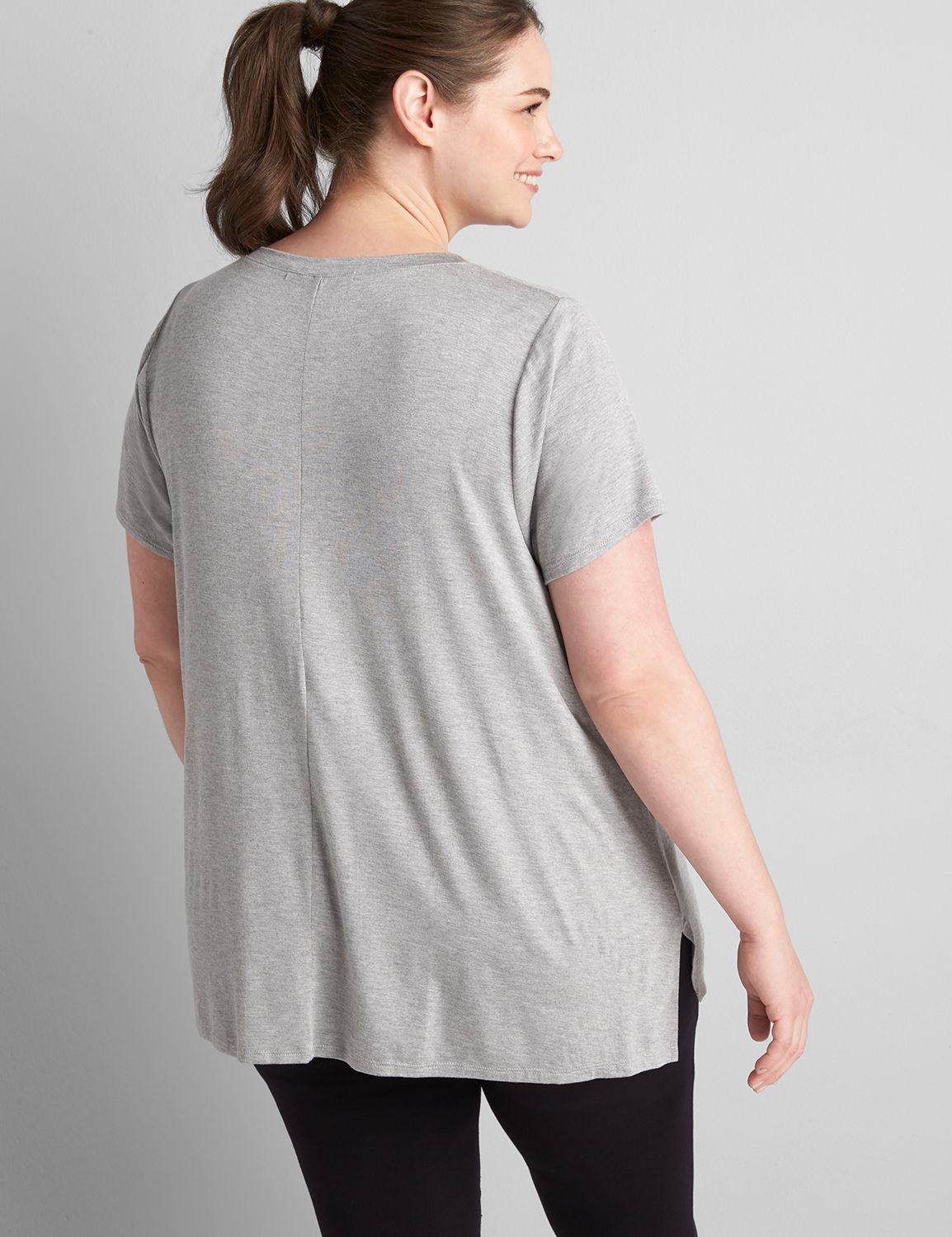 LIVI Side-Slit Graphic Tee