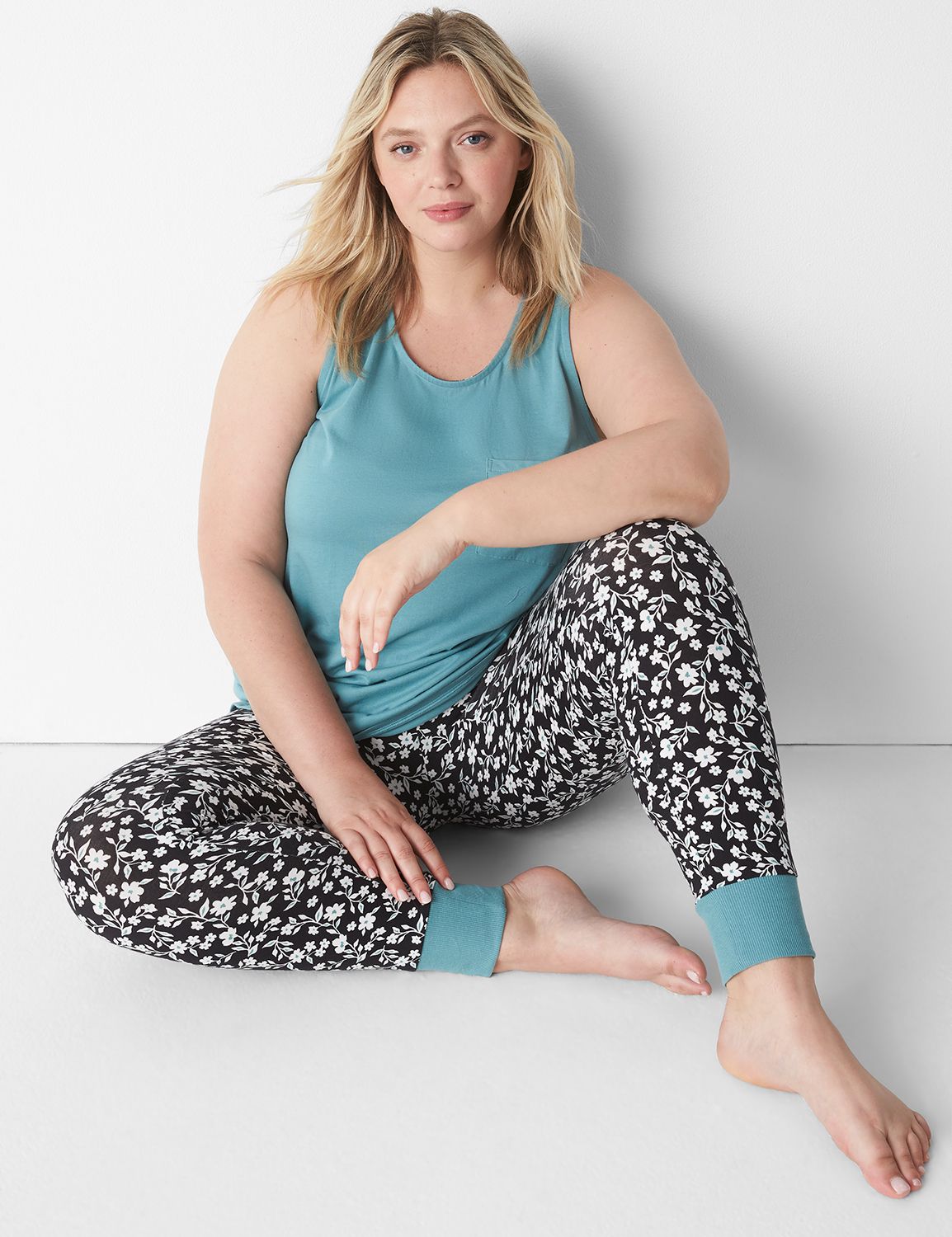 Racerback Tunic Legging PJ Set 1120 | LaneBryant