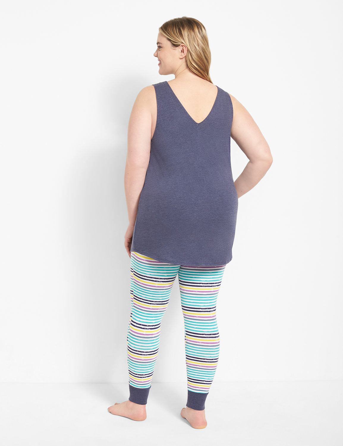 V Neck Tunic and Legging PJ Set 112 | LaneBryant