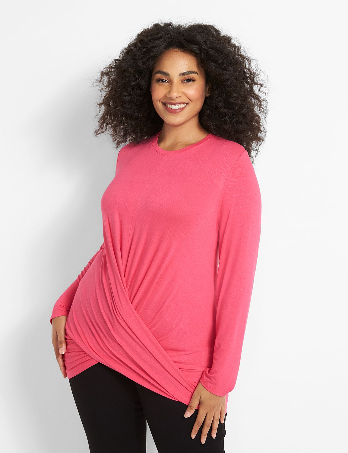 Crew-Neck Illusion Top