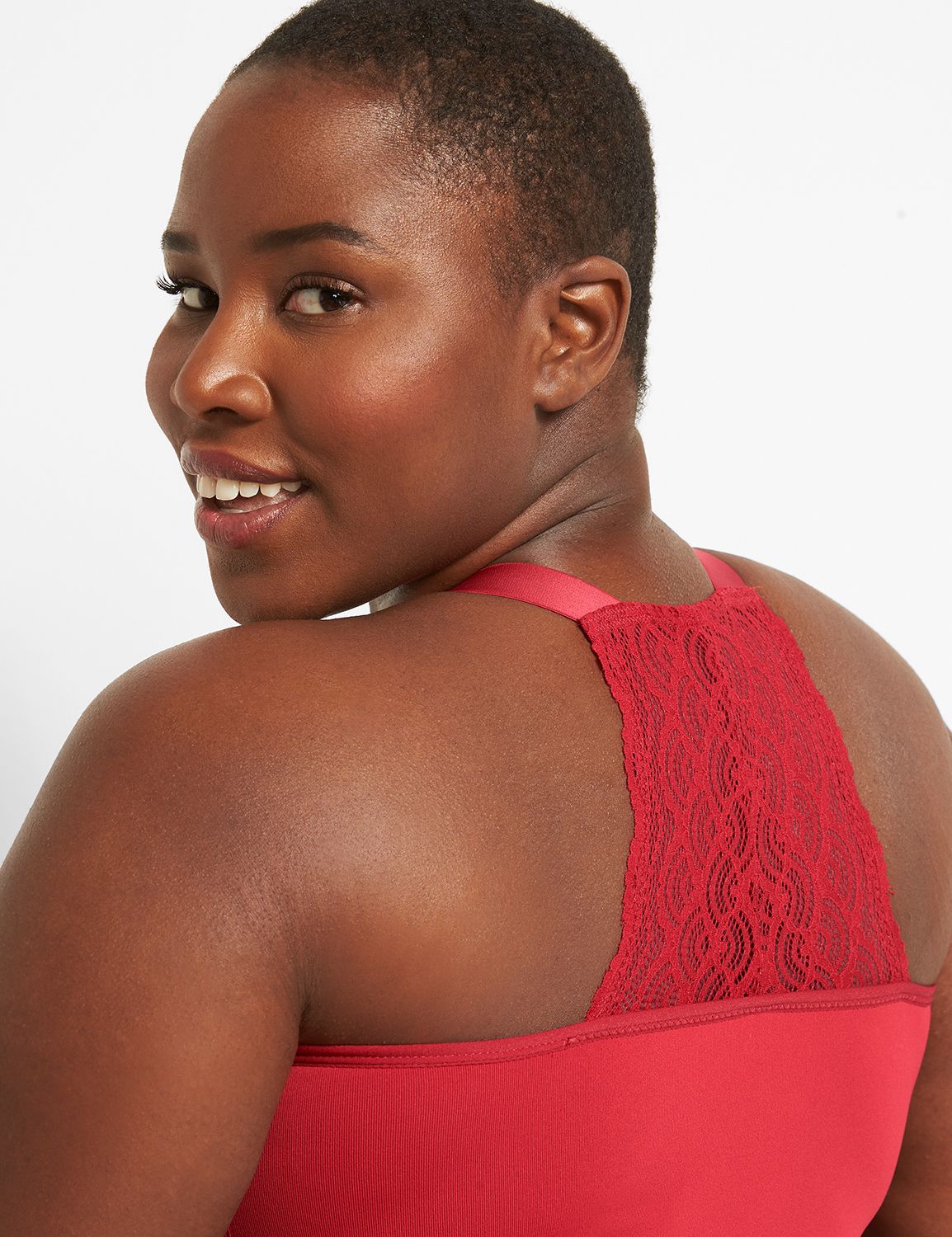 Seamless Bralette With Lace Back | LaneBryant