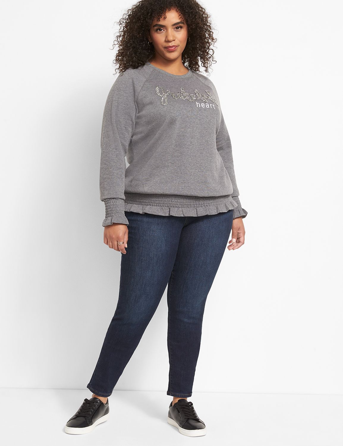 High-Rise Cozy Pull-On Jegging - Dark Wash