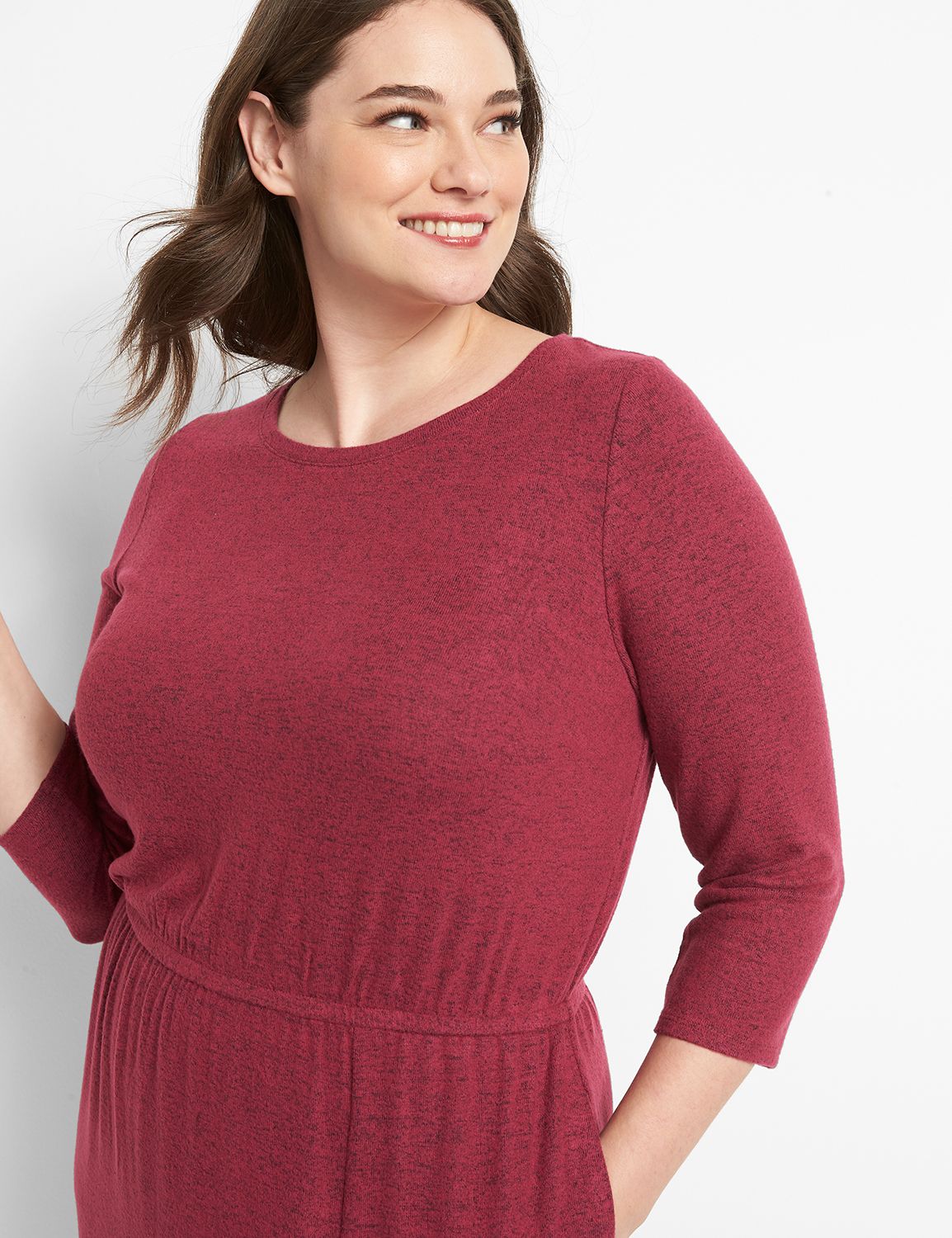 Blouson Hacci Midi Dress