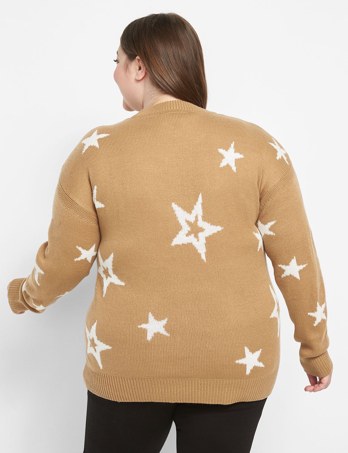 Crew-Neck Star Sweater