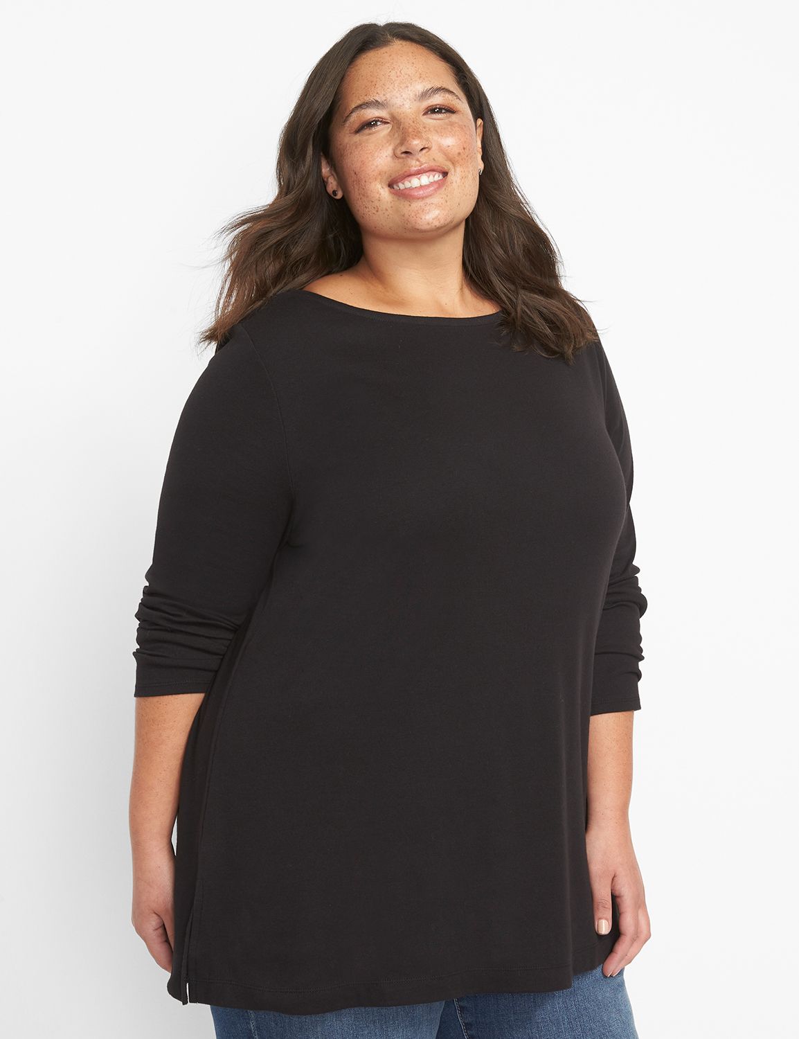 Boatneck Tunic Tee