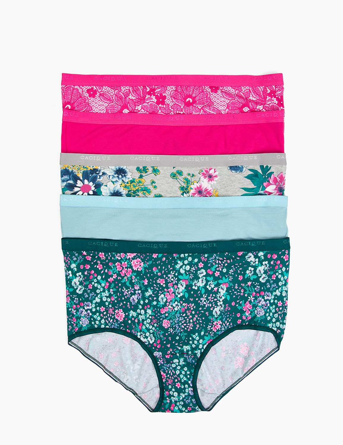 PANTY PACK Cotton Full Briefs Tailo | LaneBryant