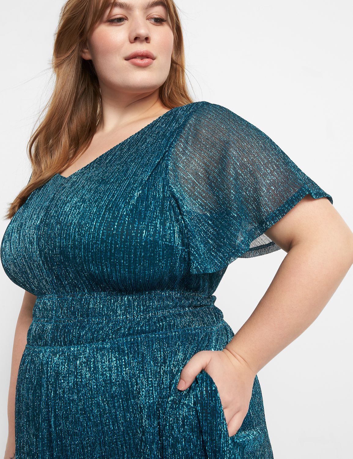 Sharkbite Hem Grecian Dress