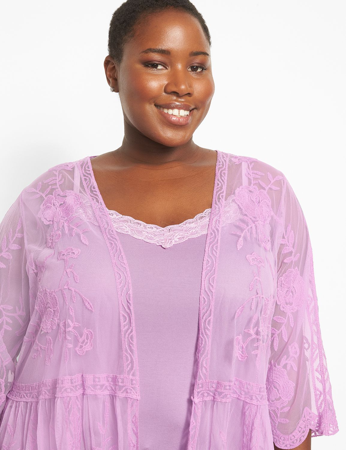 Embroidered Mesh Overpiece 1125294