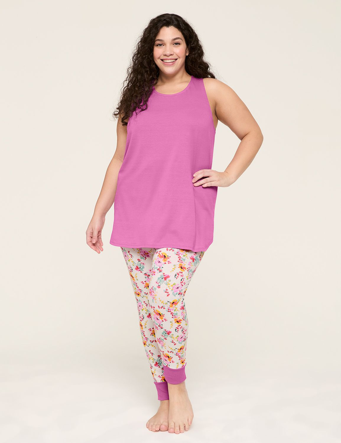 Racerback Tunic Legging PJ Set 1124 | LaneBryant
