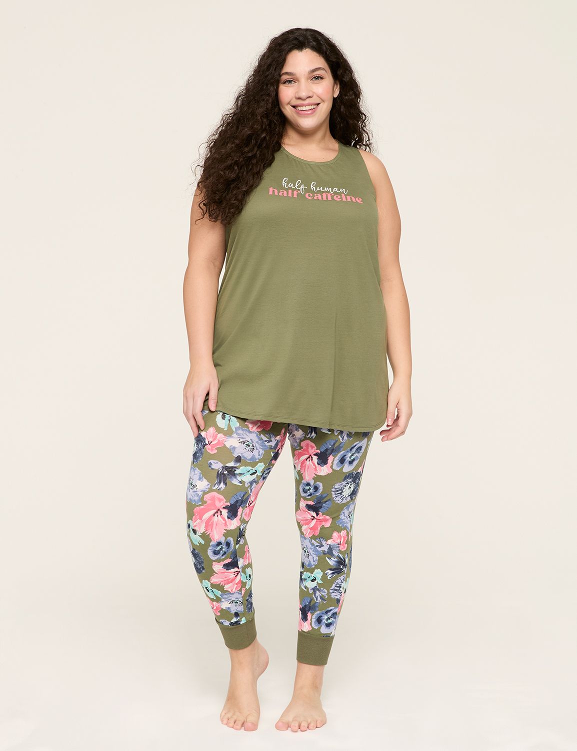 Racerback Tunic Legging PJ Set 1124 | LaneBryant