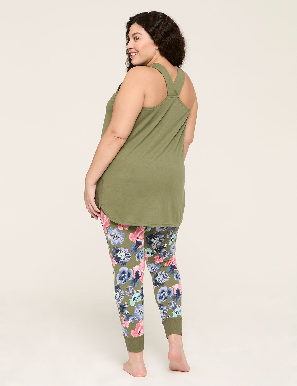 Racerback Tunic Legging PJ Set 1124 | LaneBryant